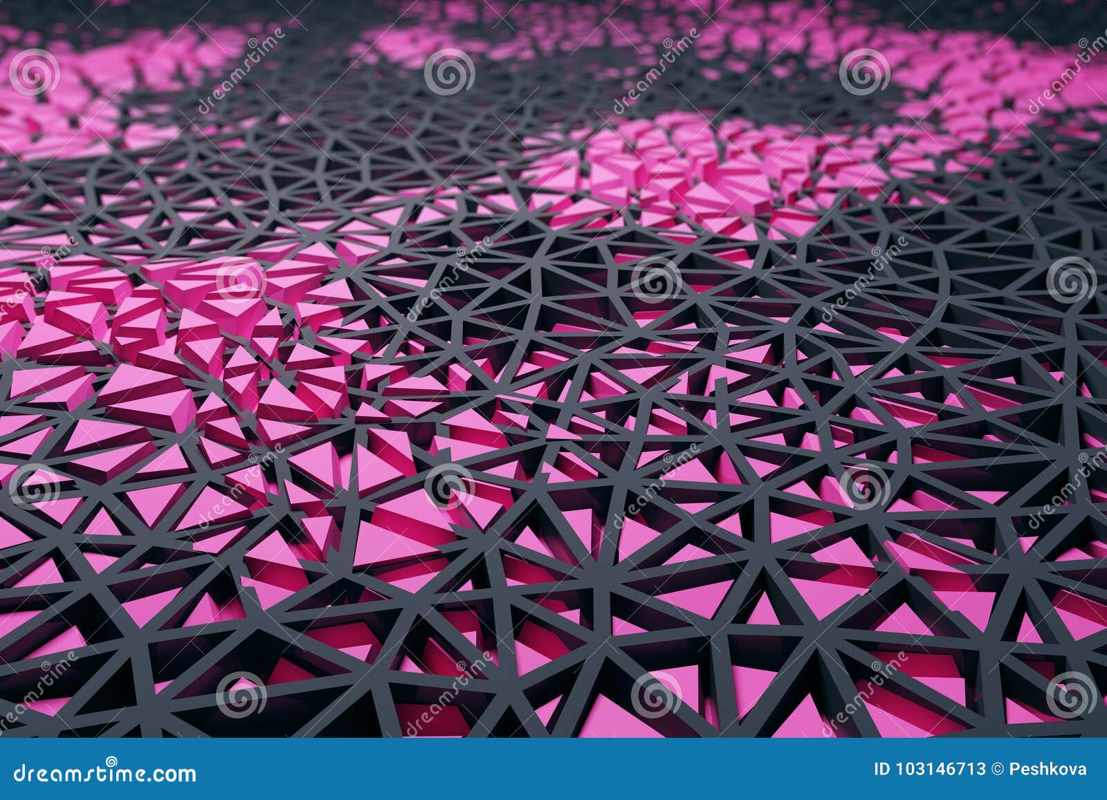 Pink wireframe background stock illustration. Illustration of retro ...