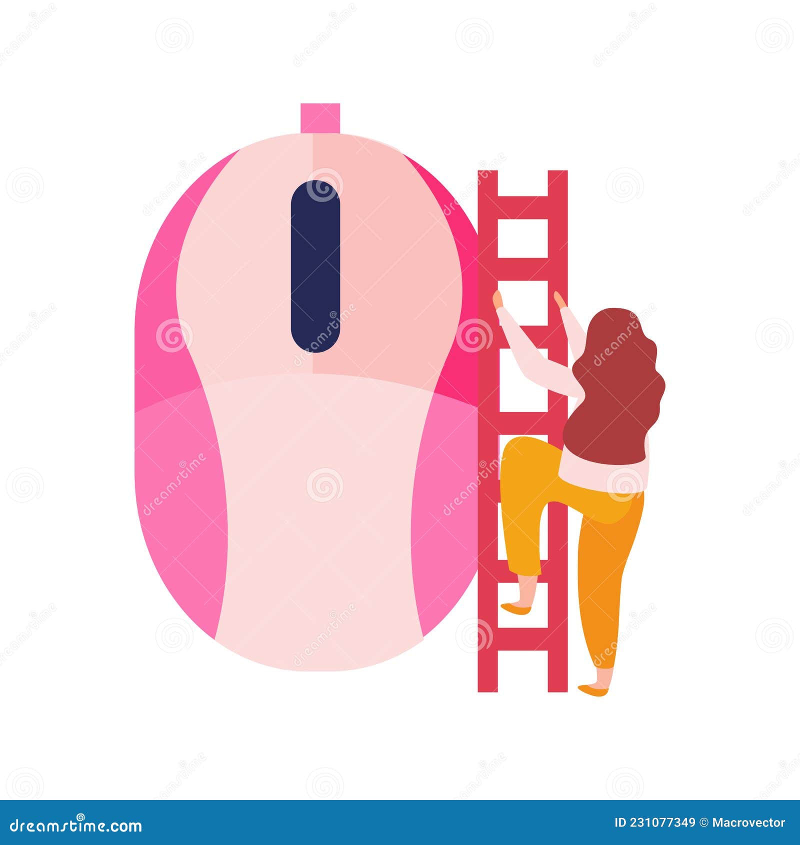 Wireless Mouse Icon stock vector. Illustration of laptop - 231077349