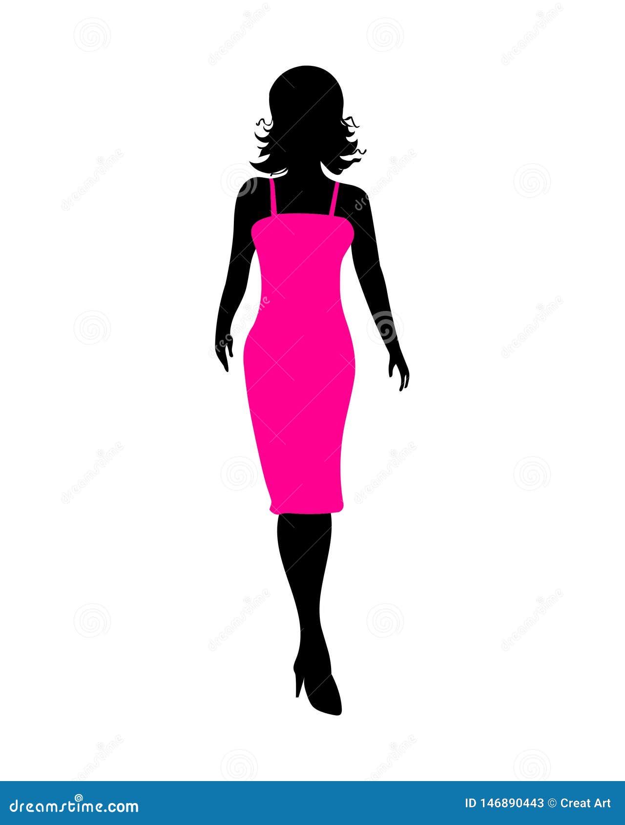 Pink Woman Silhouette .Fashion Woman Walking Stock Illustration ... Pink Woman Silhouette .Fashion Woman Walking Stock Illustration ...