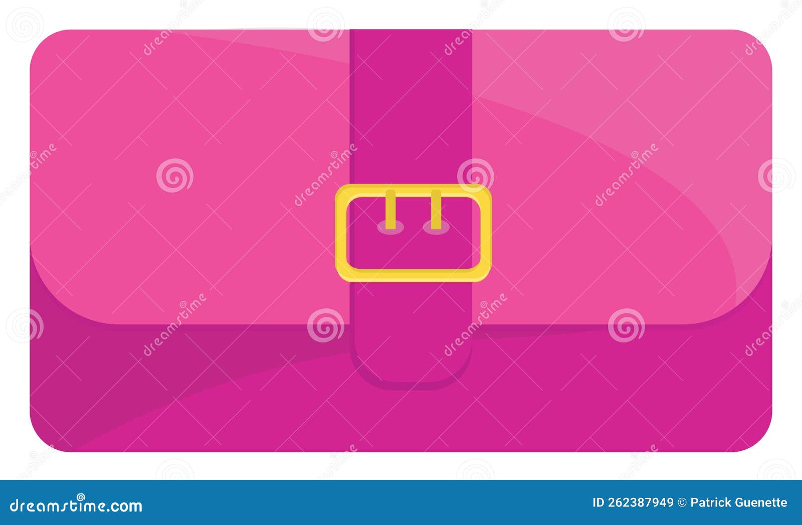 Pink womans wallet, icon stock vector. Illustration of virus - 262387949