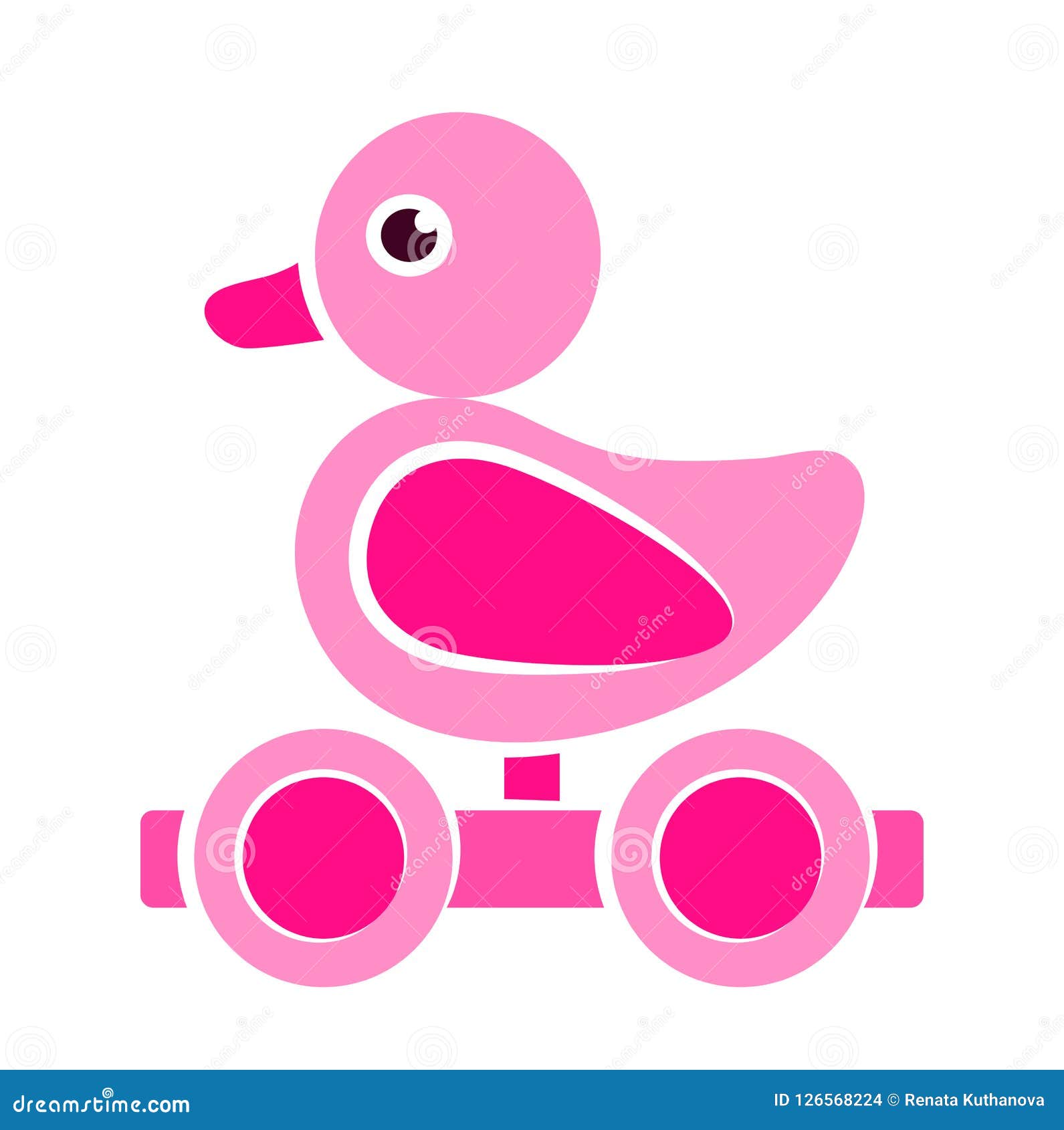 Wooden Duck Against The Flow Stock Image | CartoonDealer.com #286492501