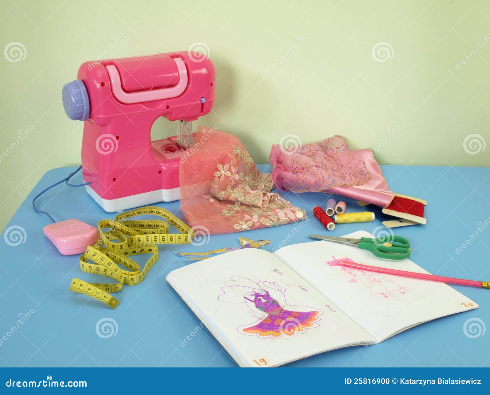 Pink workshop stock photo. Image of preschool, project - 25816900