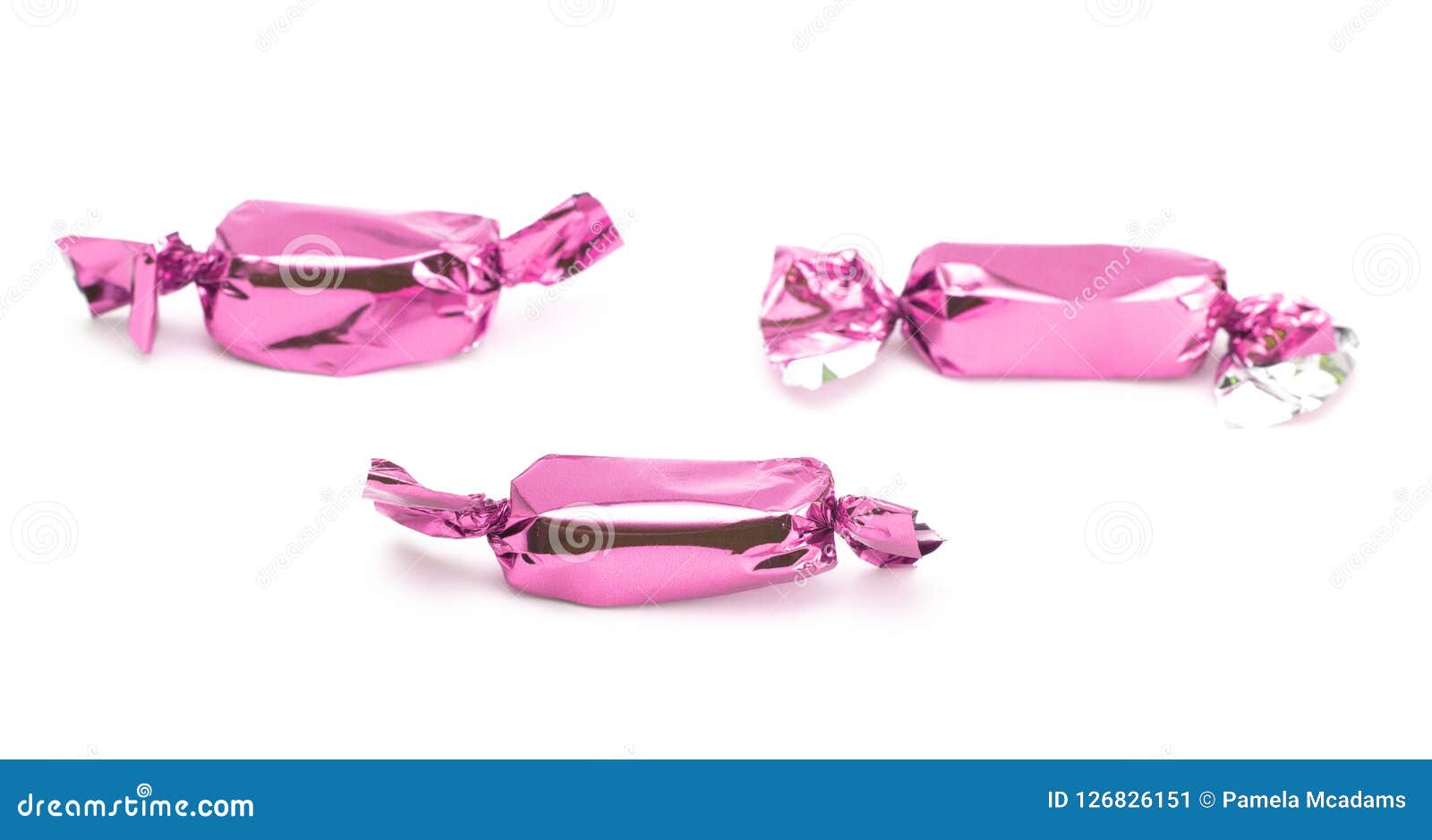Pink Wrapped Candy stock image. Image of paper, cancer - 126826151