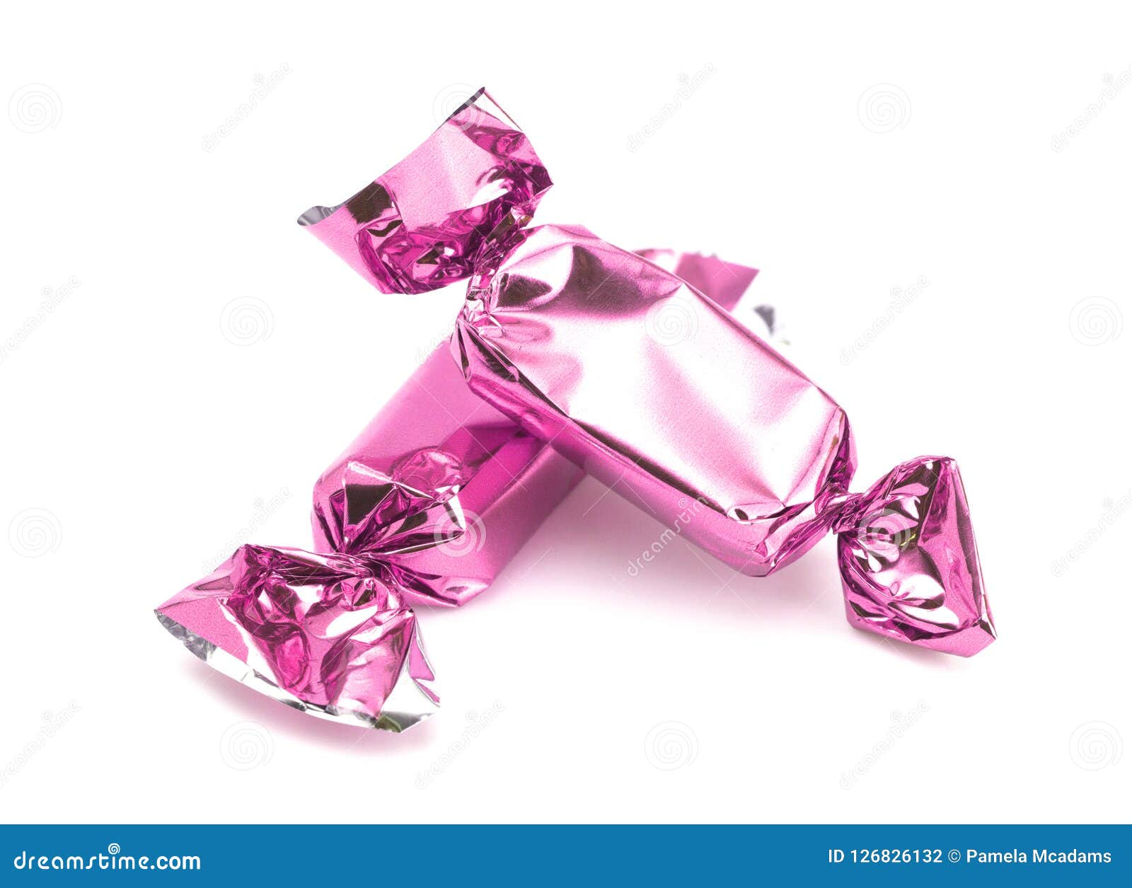 Pink Wrapped Candy stock photo. Image of cherry, sugar - 126826132