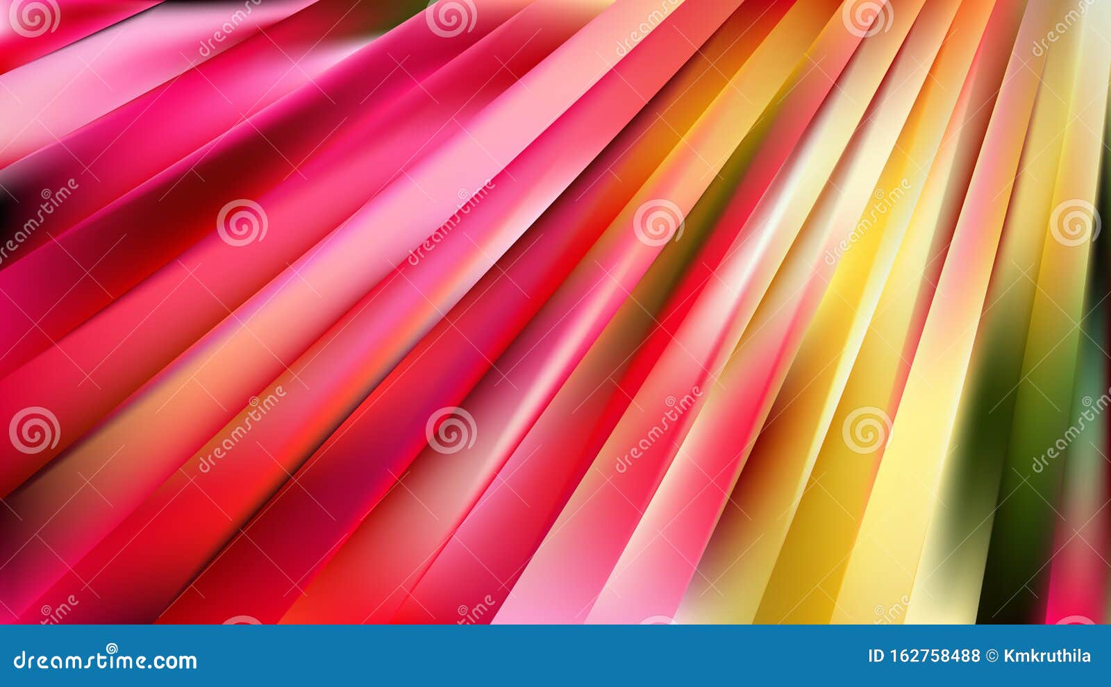 Pink and Yellow Diagonal Lines Background Vector Art Stock Vector ...