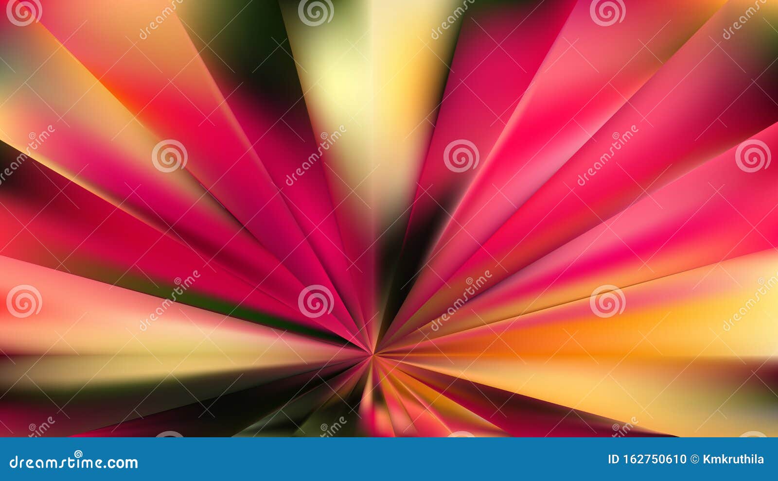 Pink and Yellow Rays Background Stock Vector - Illustration of burst ...
