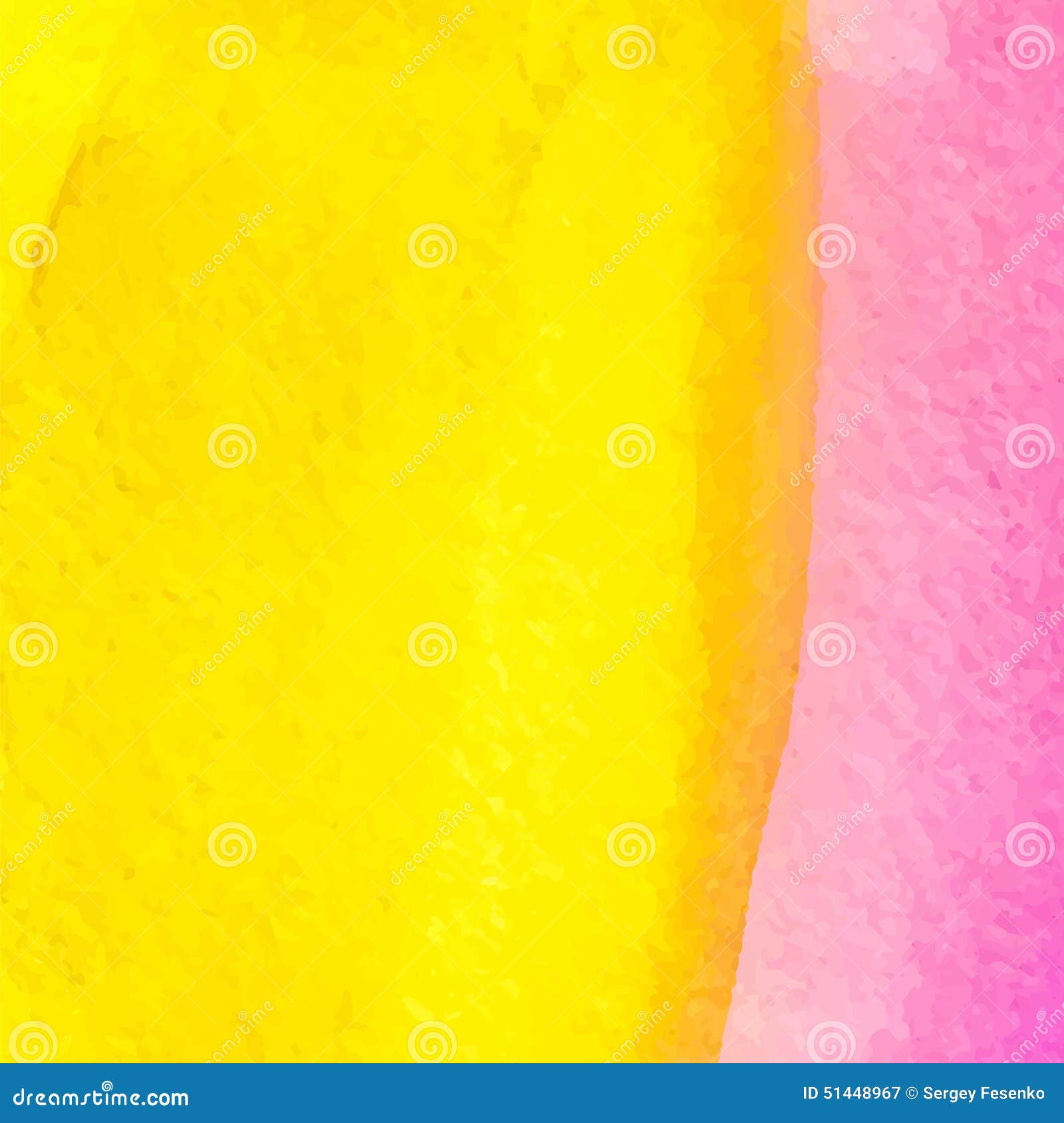 Pink and Yellow Watercolor Squarer Background Stock Vector ...