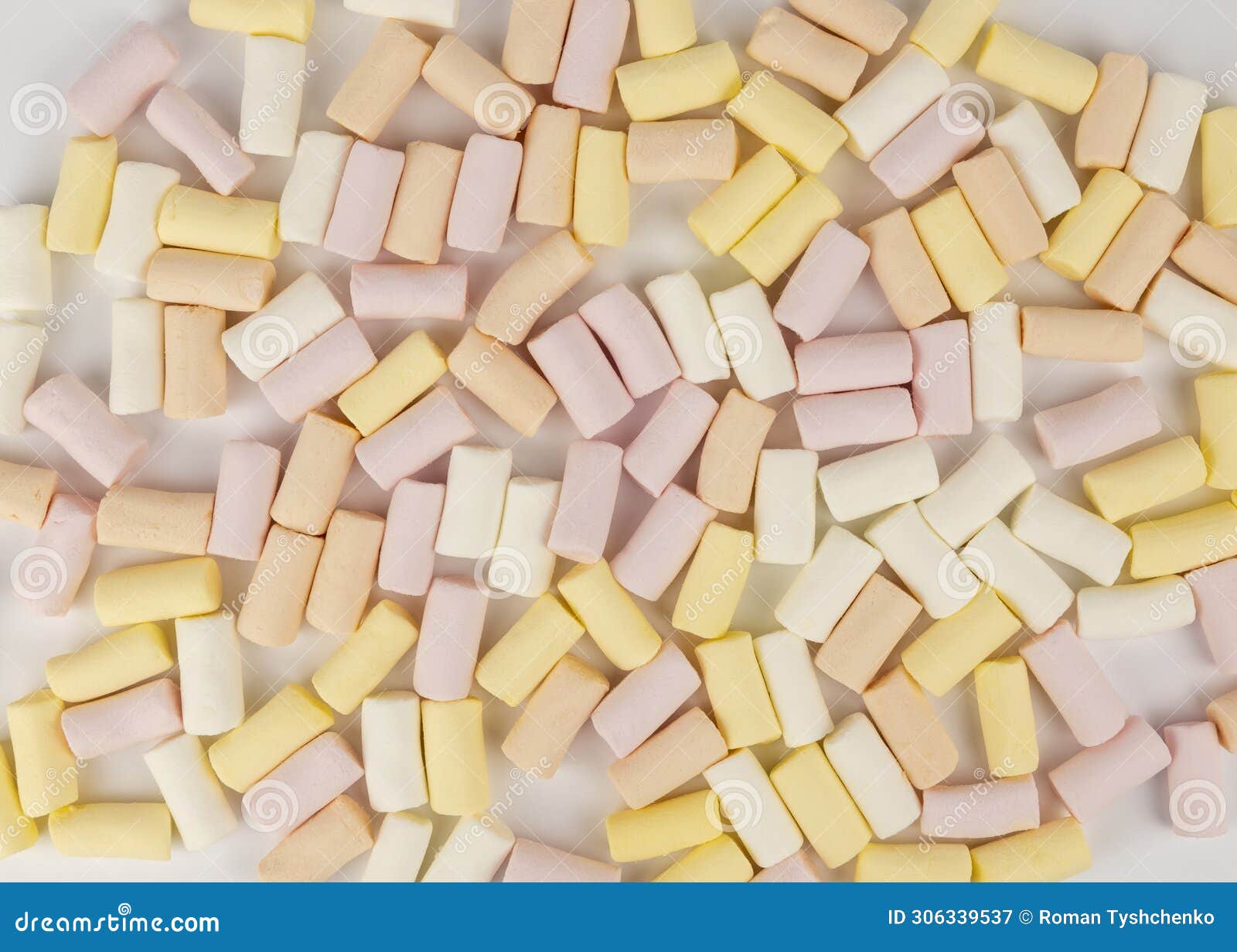 Pink Yellow and White Marshmallow Background. the Concept of Colored ...
