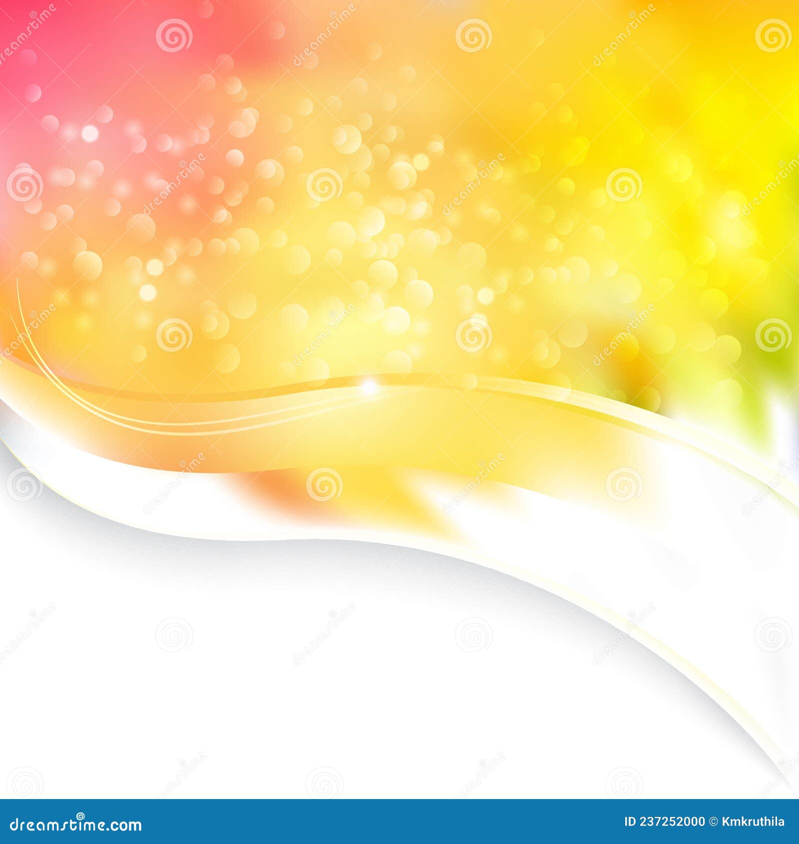 Pink Yellow and White Wave Border Presentation Background Vector Eps ...