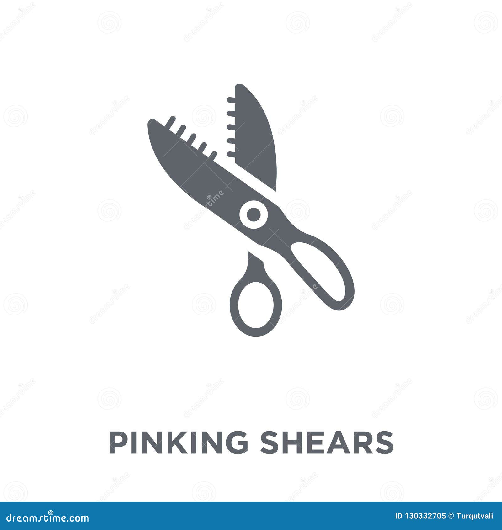 Pinking Shears Icon From Sew Collection. Cartoon Vector | CartoonDealer ...