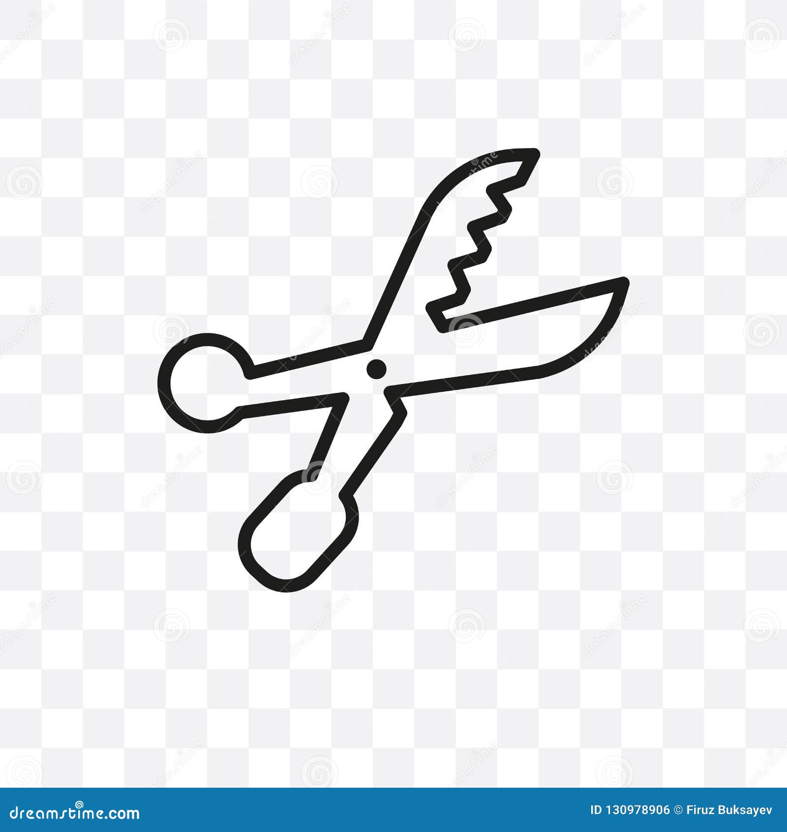 Pinking Shears Icon From Sew Collection. Cartoon Vector | CartoonDealer ...