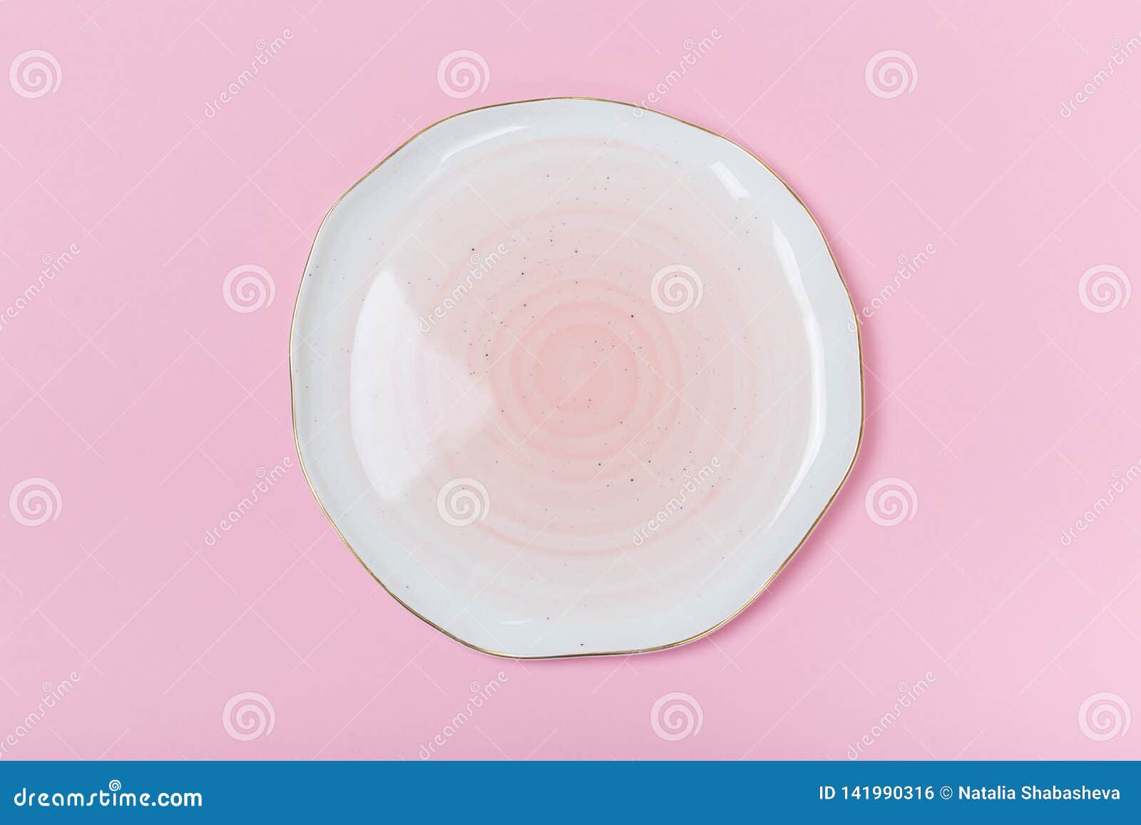 Pinks Ceramic Plates on Pink Background Stock Photo - Image of ceramics ...