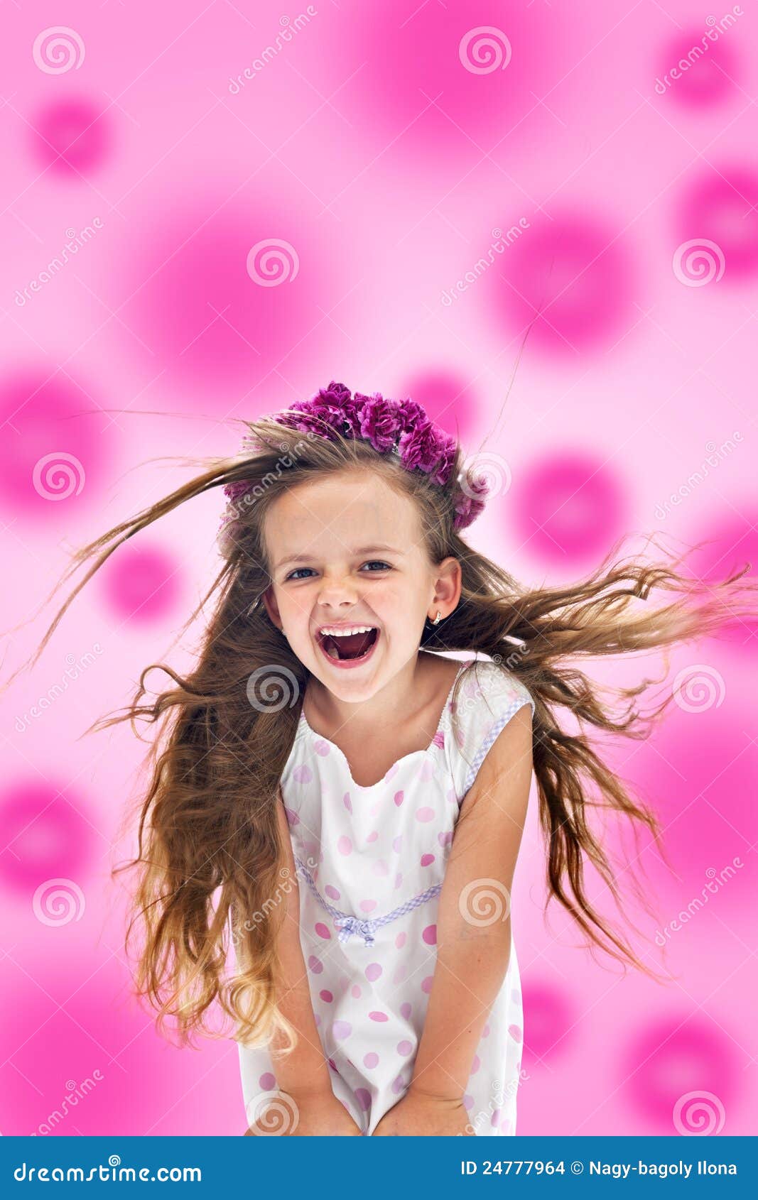 Pinky happy shouting girl stock photo. Image of dynamic - 24777964