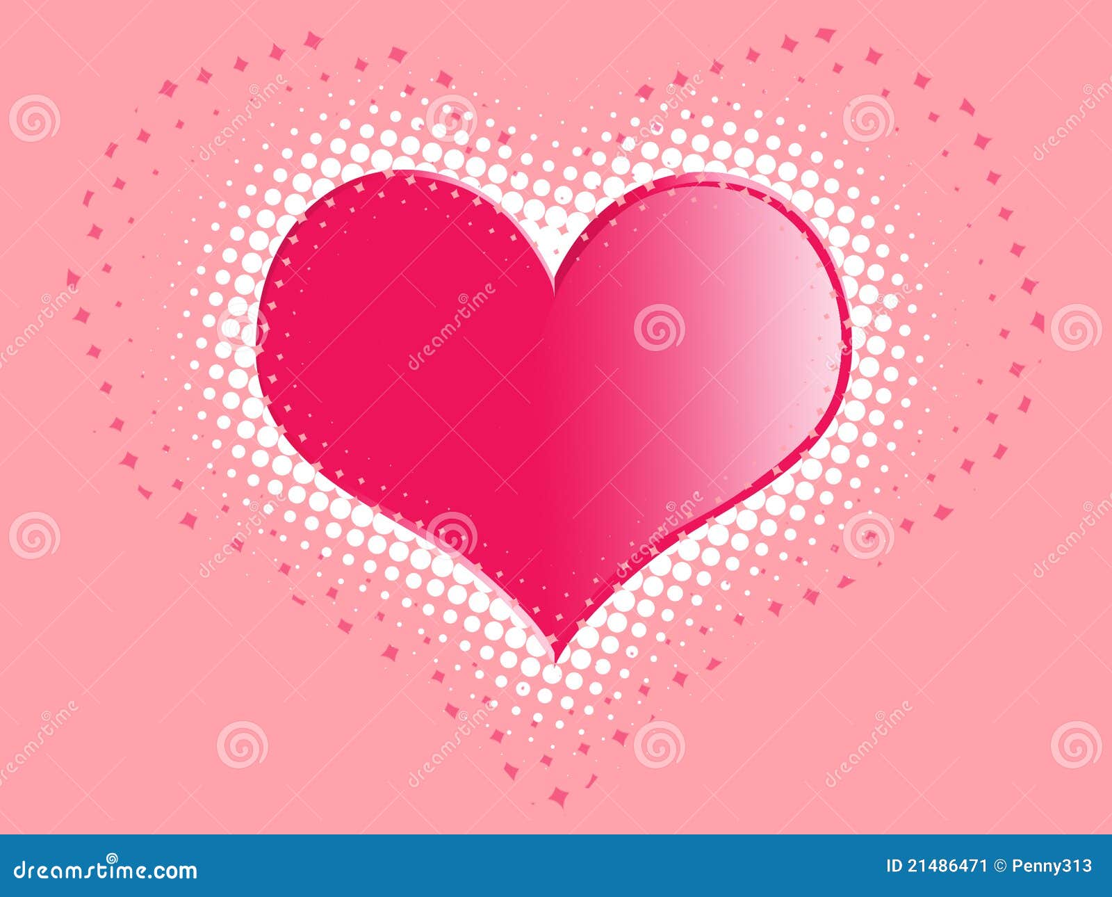 Pinky heart stock illustration. Illustration of shape - 21486471