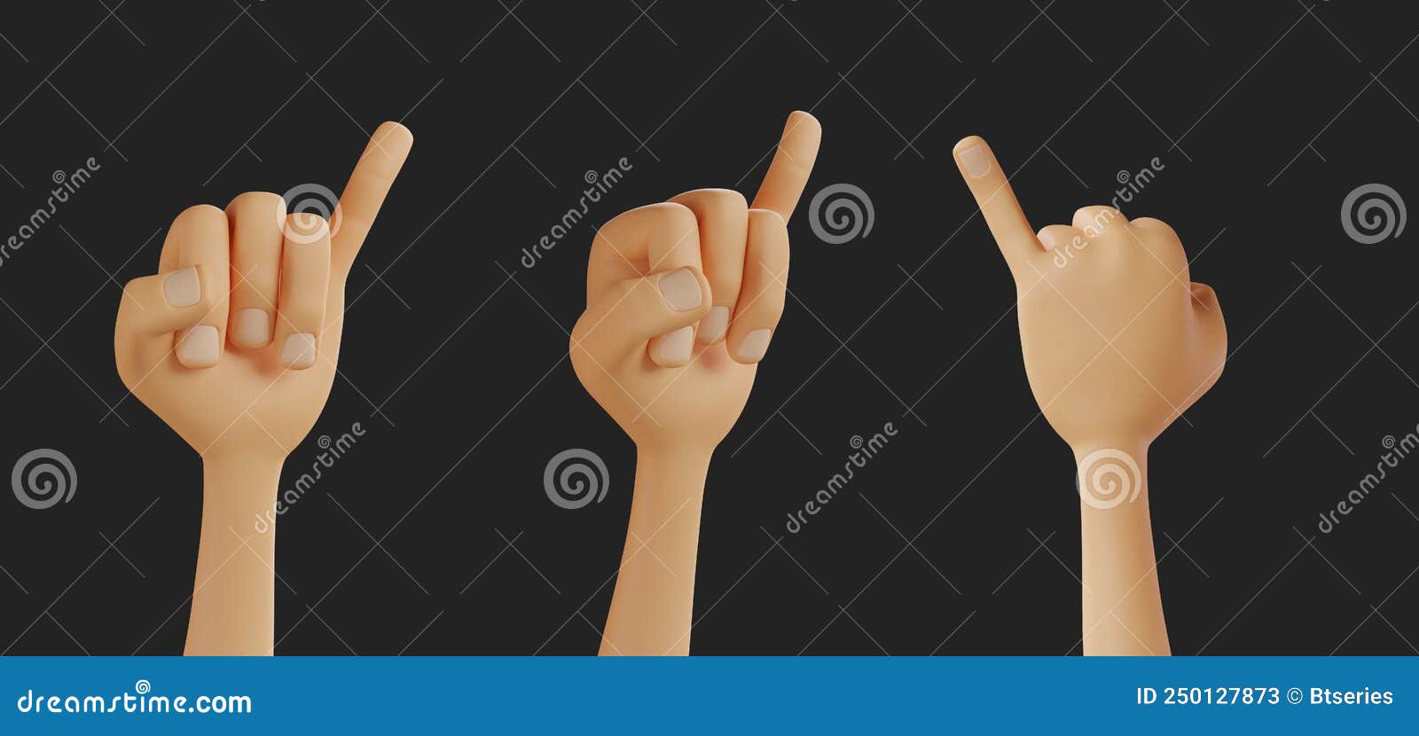Pinky Promise Commitment Hand Gestures Isolated Stock Illustration ...