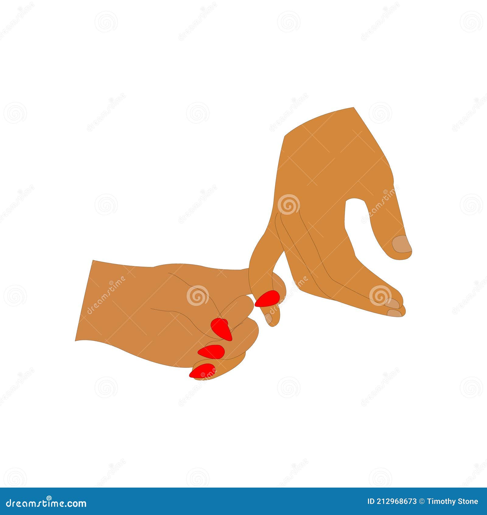 Pinky Promise. Pinky Swear. Hands. Outline, Line Art. Vector ...