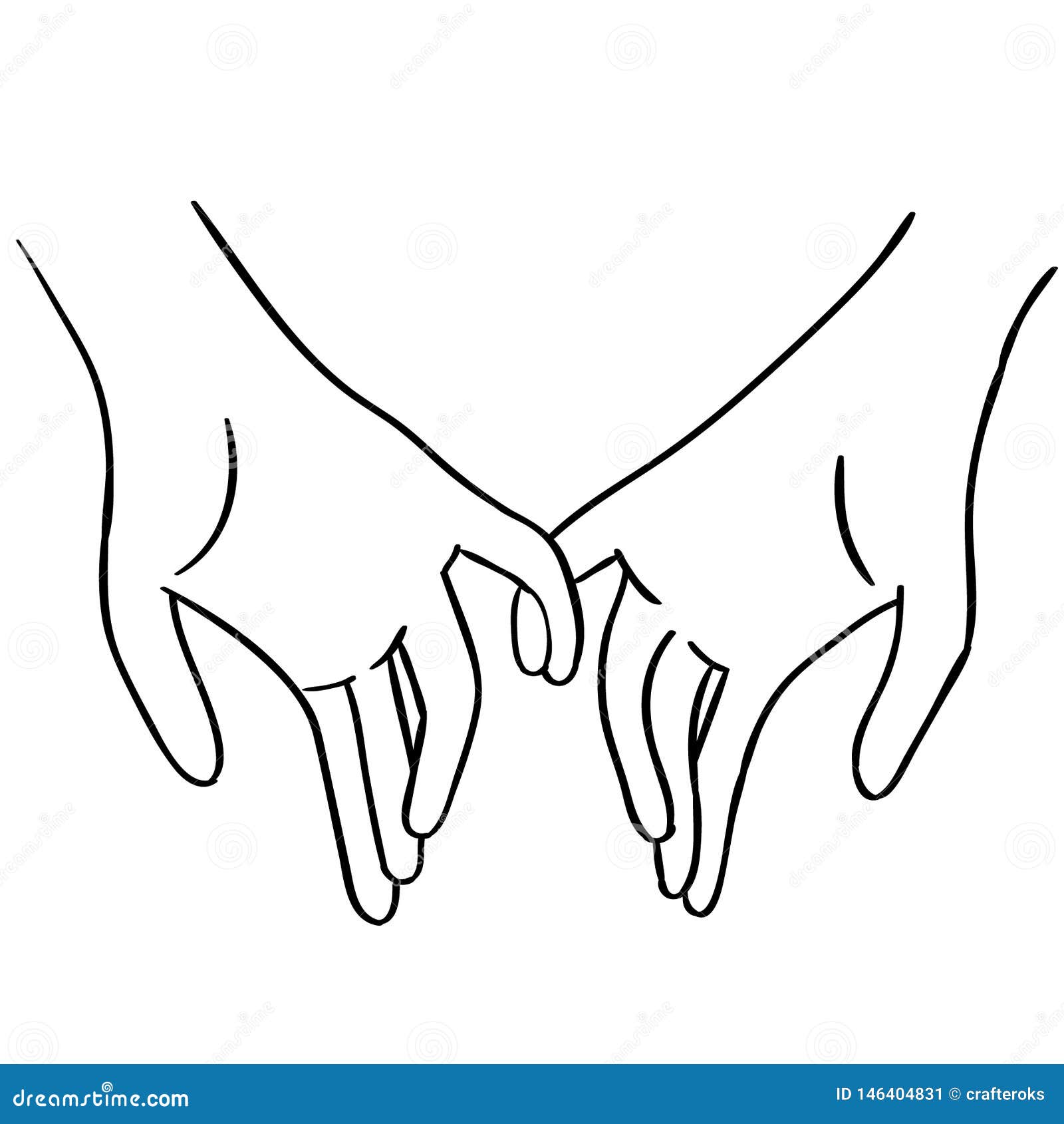 Pinky Promise Vector Illustration by Crafteroks Stock Vector ...
