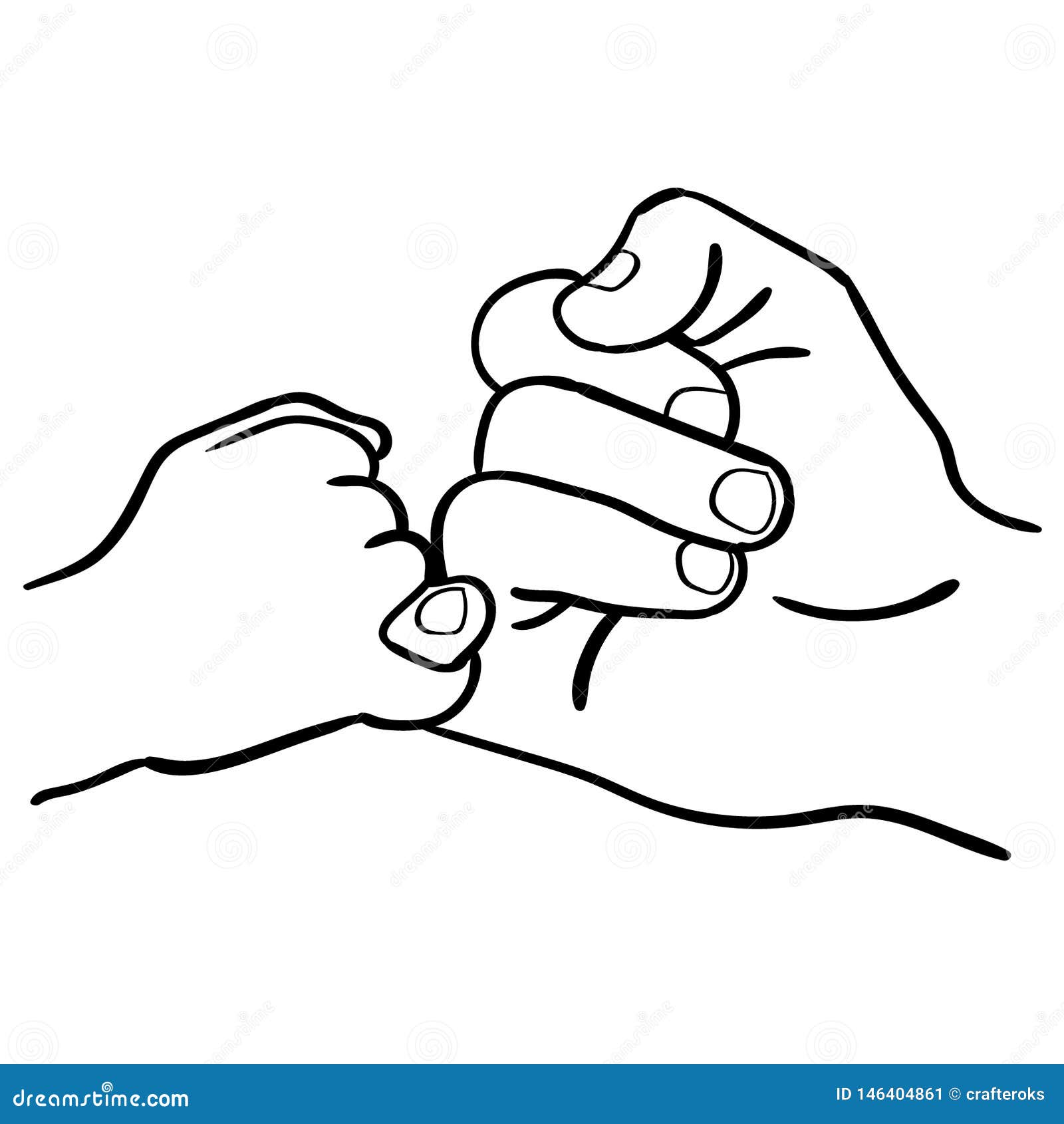 Pinky Promise Vector Illustration by Crafteroks Stock Vector ...