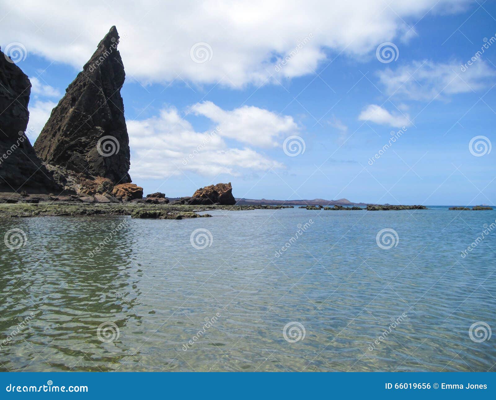 Pinnacle Rock, Bartolome Island, Galapagos Archipelago Stock Photo ...