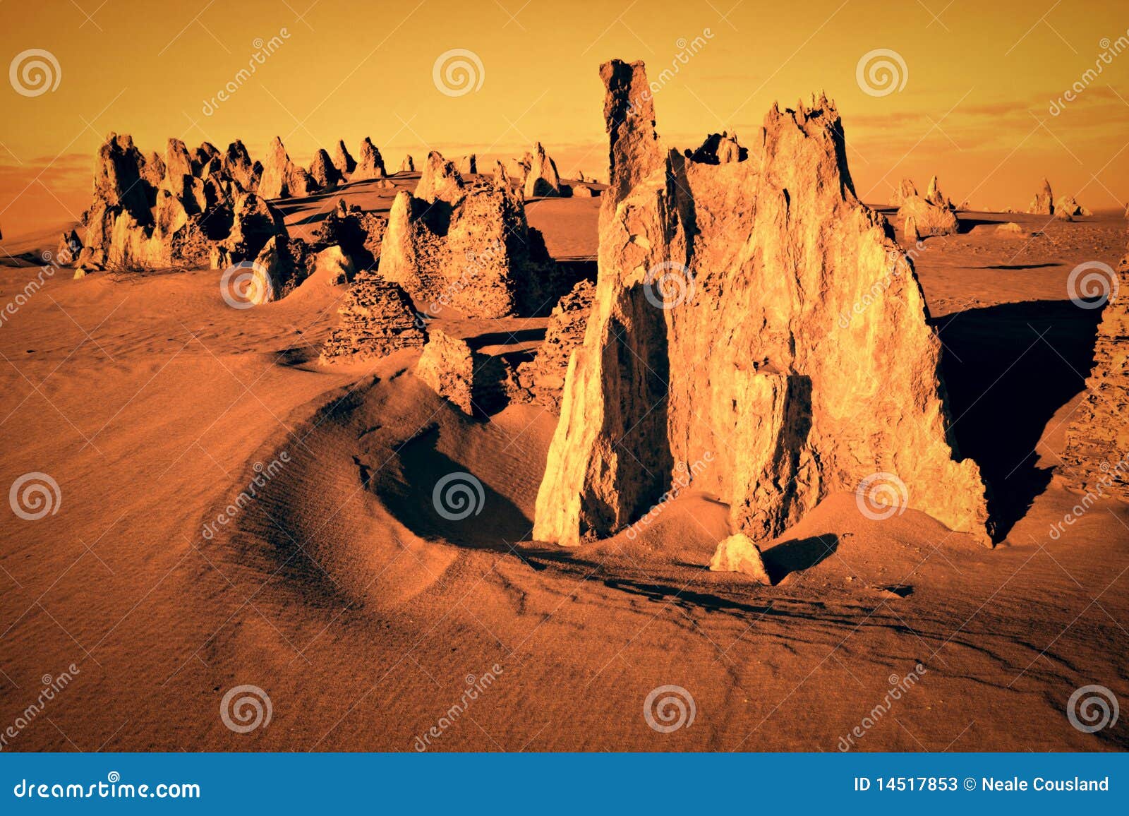 Pinnacles stock image. Image of eroded, sand, landmark - 14517853