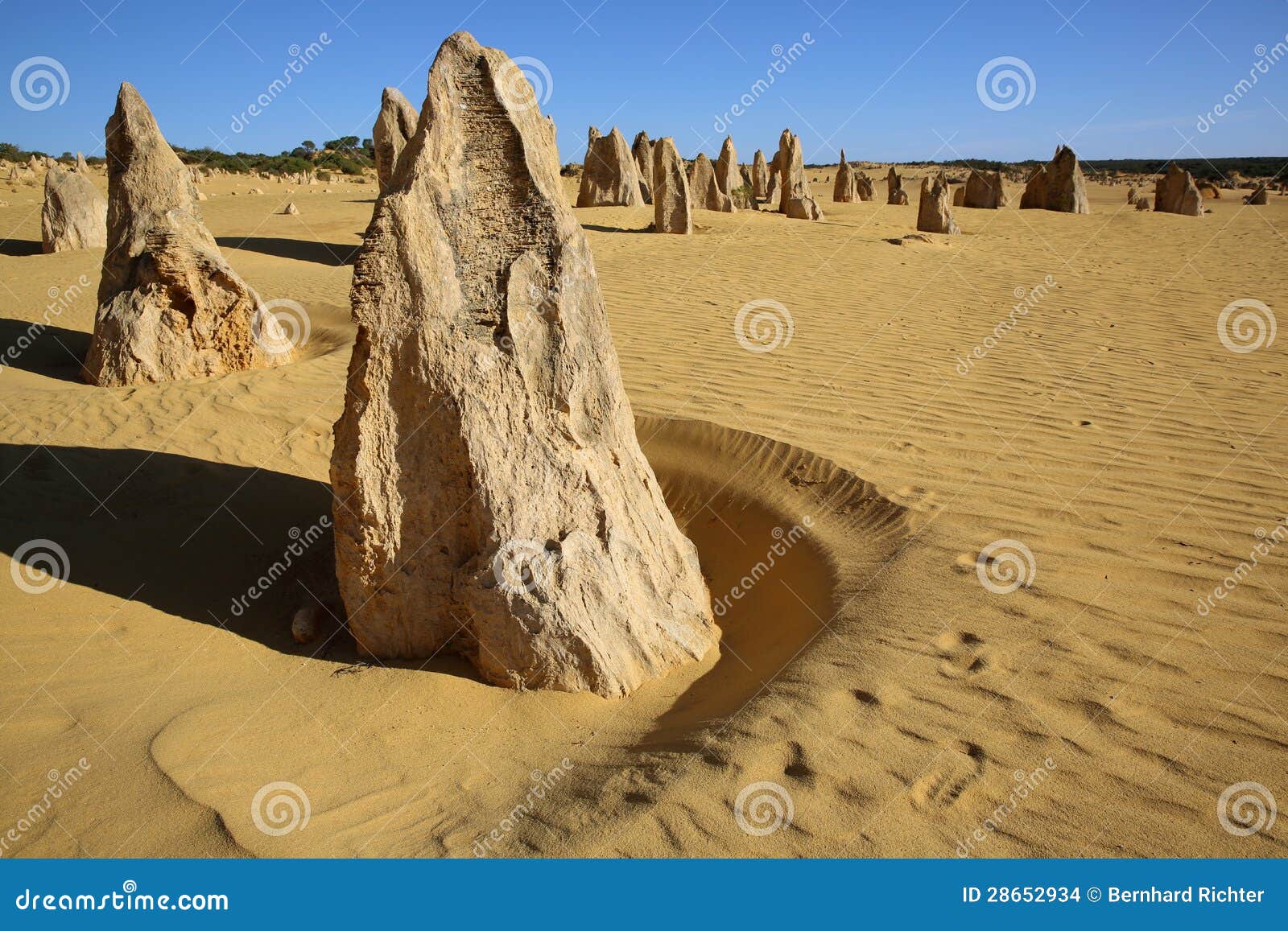 The Pinnacles stock photo. Image of ground, nambung, geology - 28652934