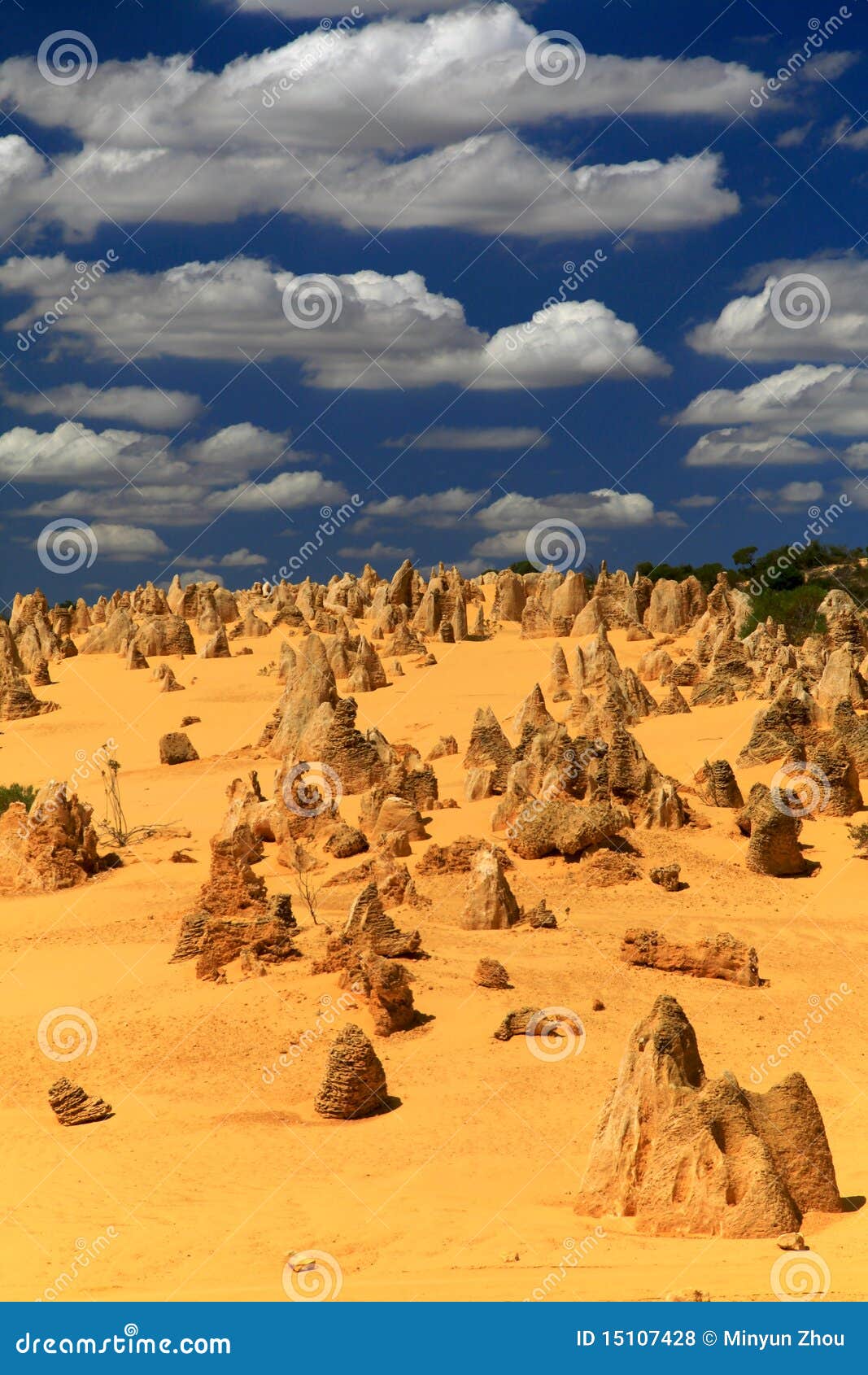 Pinnacles Desert stock photo. Image of ground, clear - 15107428