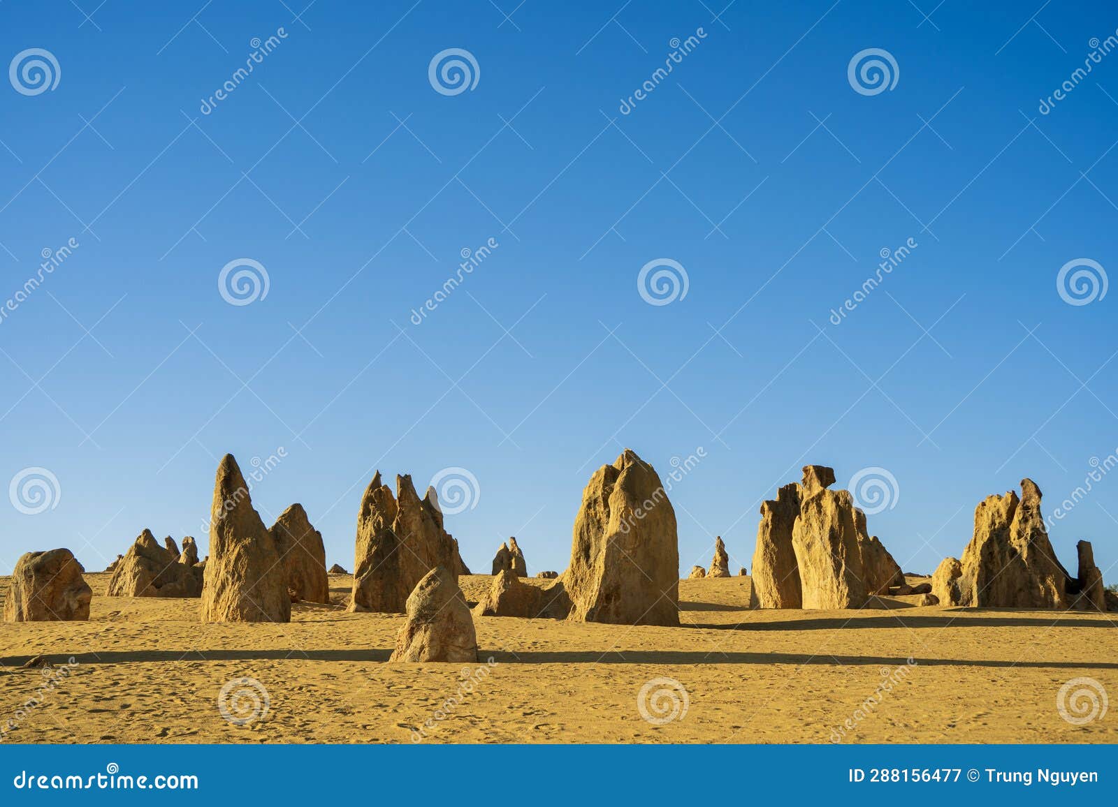The Pinnacles Desert in WA. Stock Image - Image of western, travel ...
