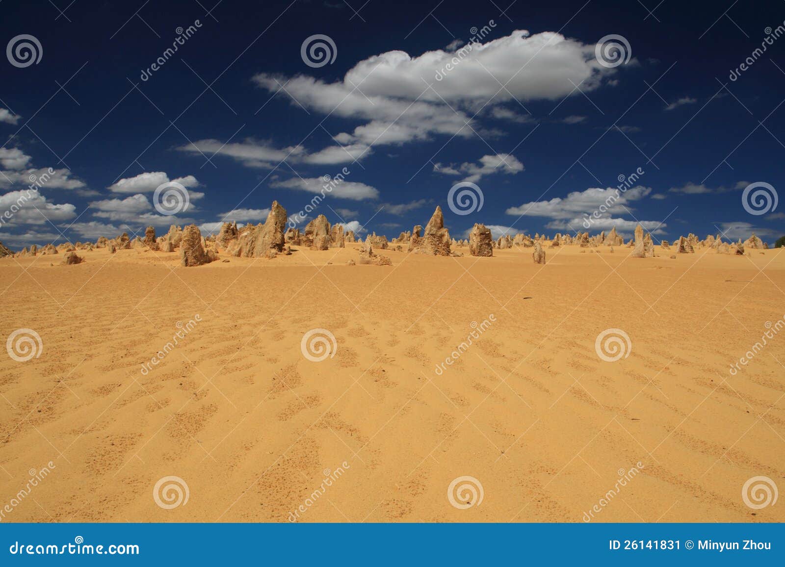 Pinnacles Desert,Western Australia Stock Image - Image of national ...