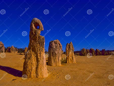 The Pinnacles in Western Australia Stock Image - Image of aussie ...