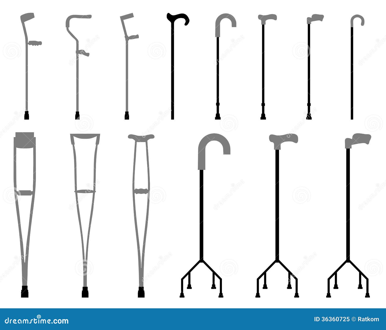 Pinnar och kryckor stock illustrationer. Illustration av antikviteten ...