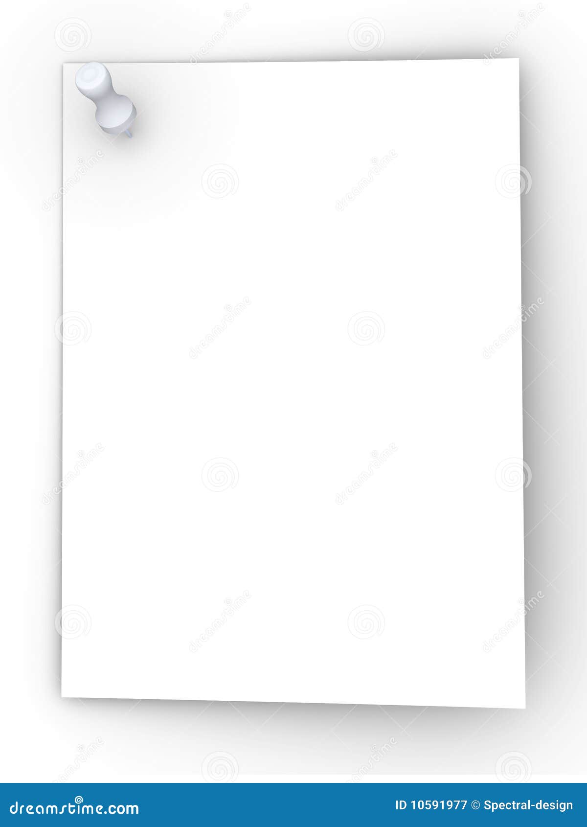 Pinned Note stock illustration. Illustration of notepad - 10591977