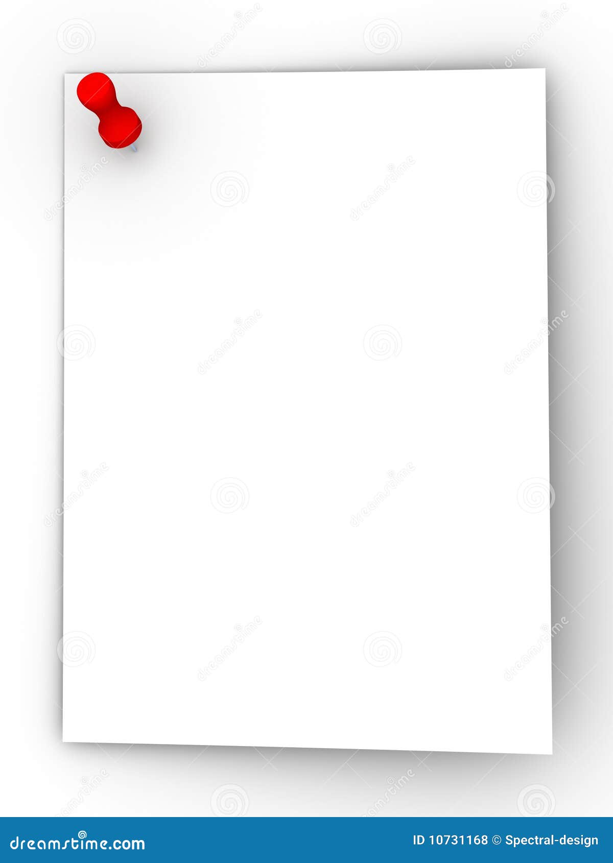 Pinned Note stock illustration. Illustration of render - 10731168