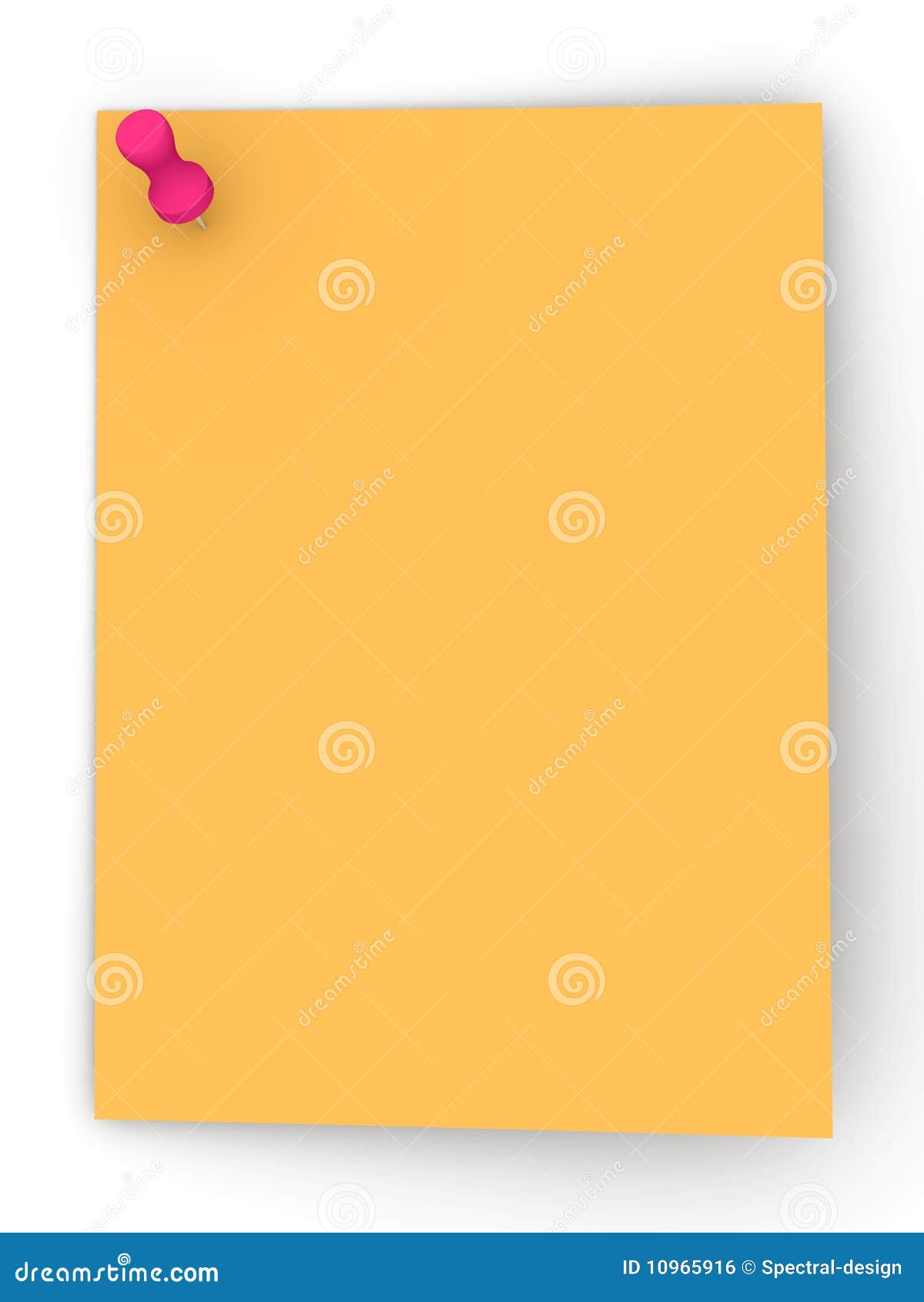 Pinned Note stock illustration. Illustration of blank - 10965916