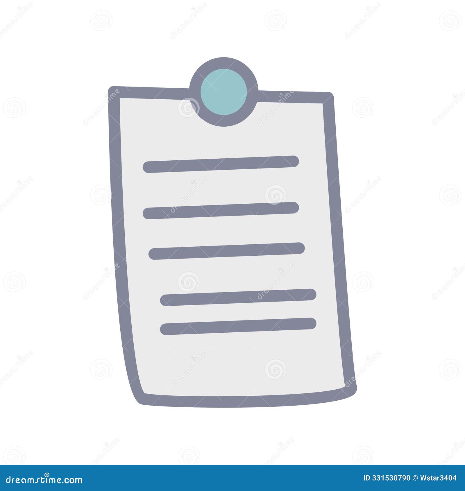 Pinned Note Message Template On Yellow Paper Vector Illustration ...