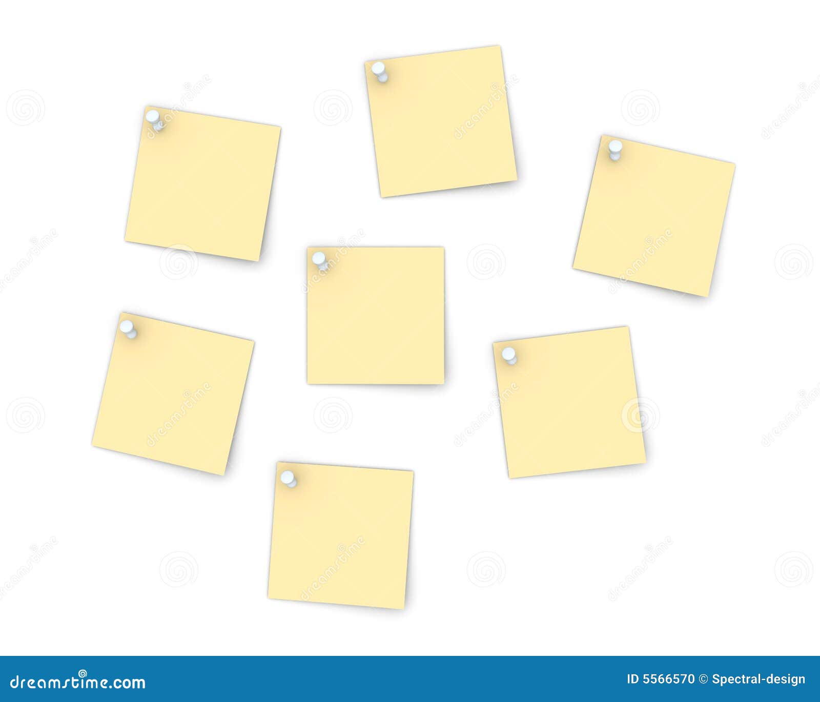Pinned Notes stock illustration. Illustration of attach - 5566570
