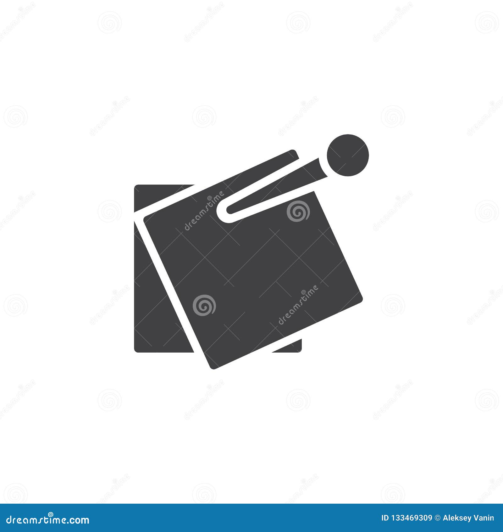 Pinned notes vector icon stock vector. Illustration of simple - 133469309