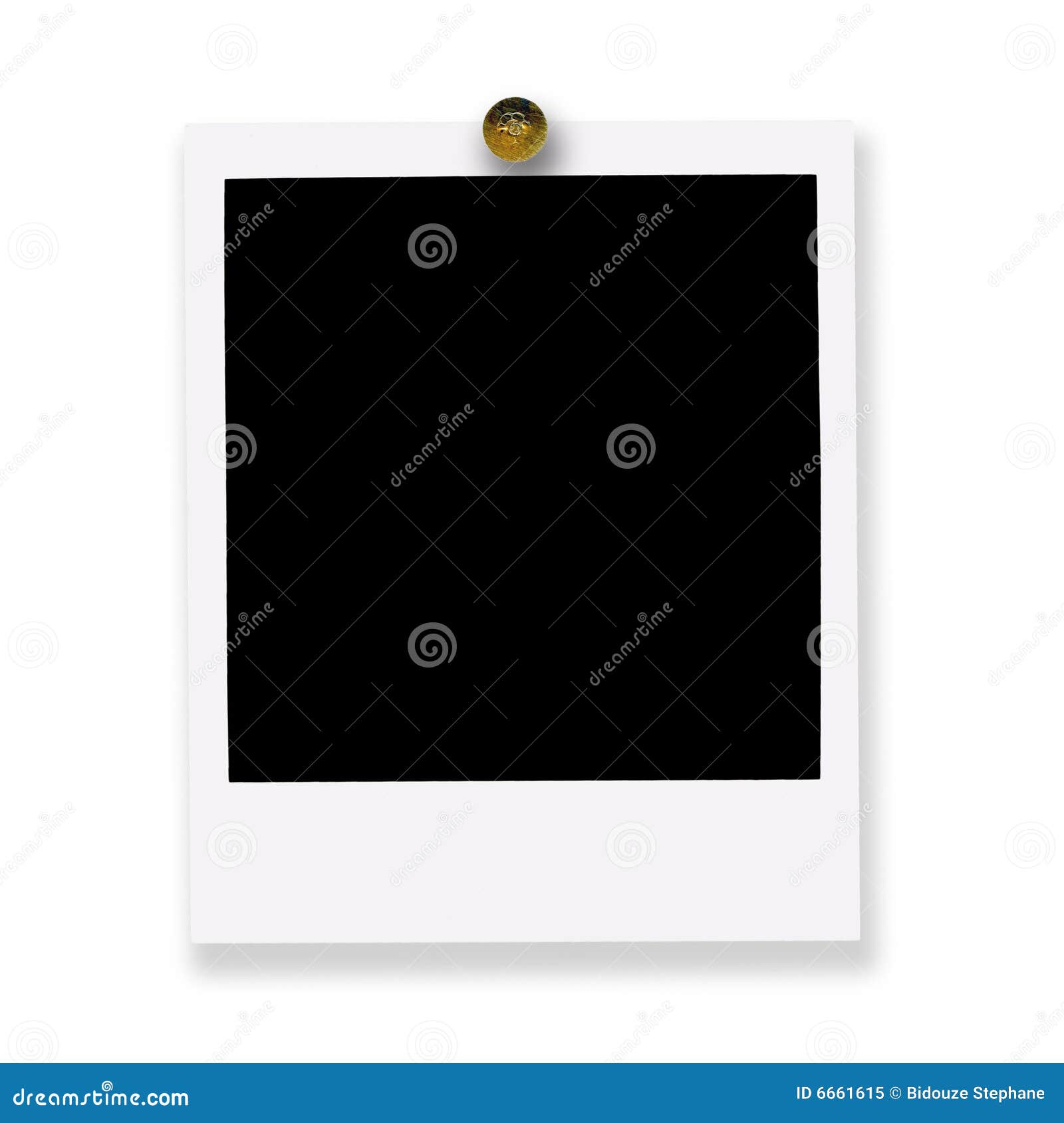 Pinned polaroid film stock illustration. Illustration of object - 6661615