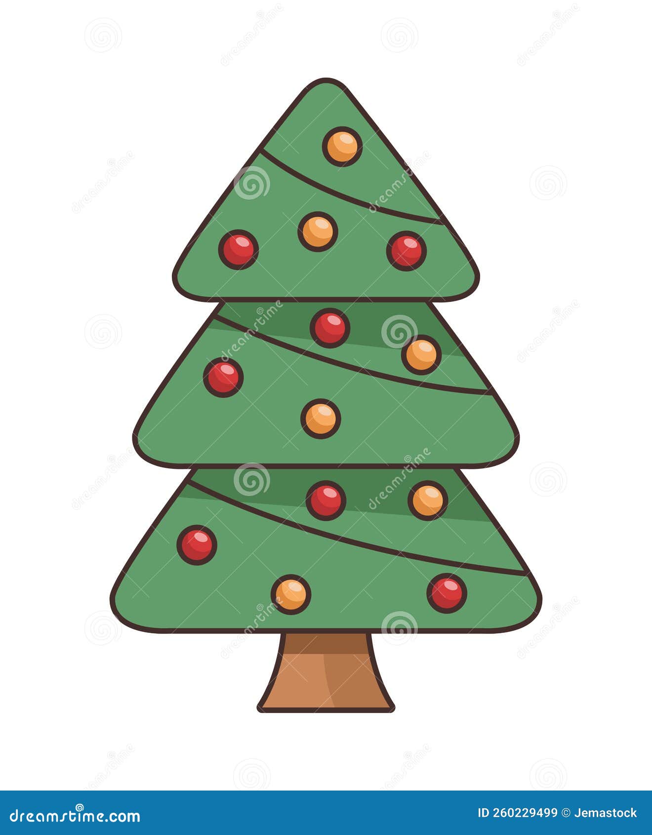 Pino de navidad ilustración del vector. Ilustración de religioso ...