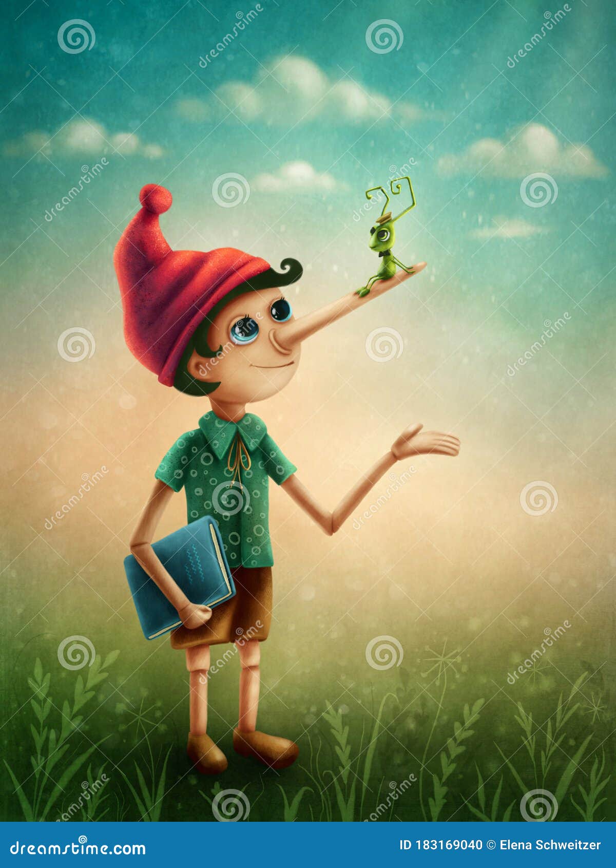 Pinocchio Wood Boy Fairy Tale Vector Illustration | CartoonDealer.com ...