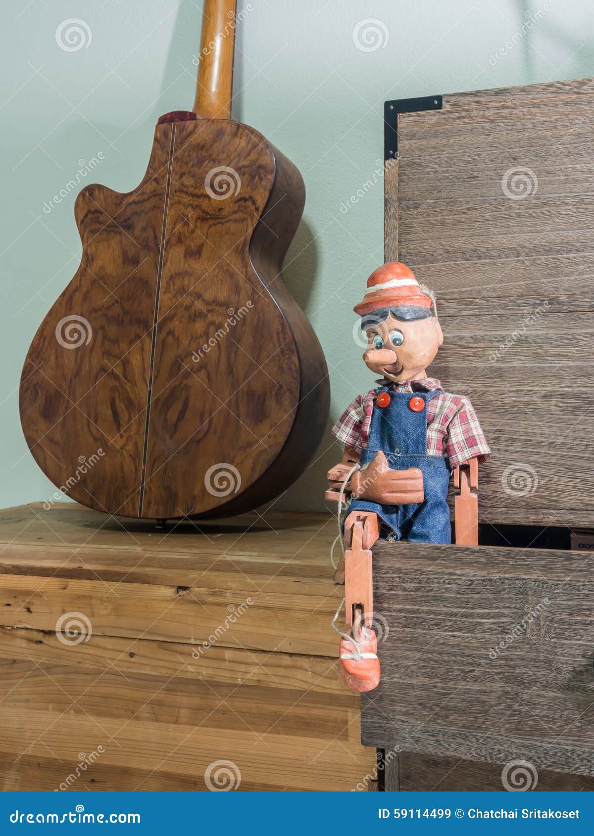 Pinocchio puppet stock image. Image of vintagewood, marionette - 59114499