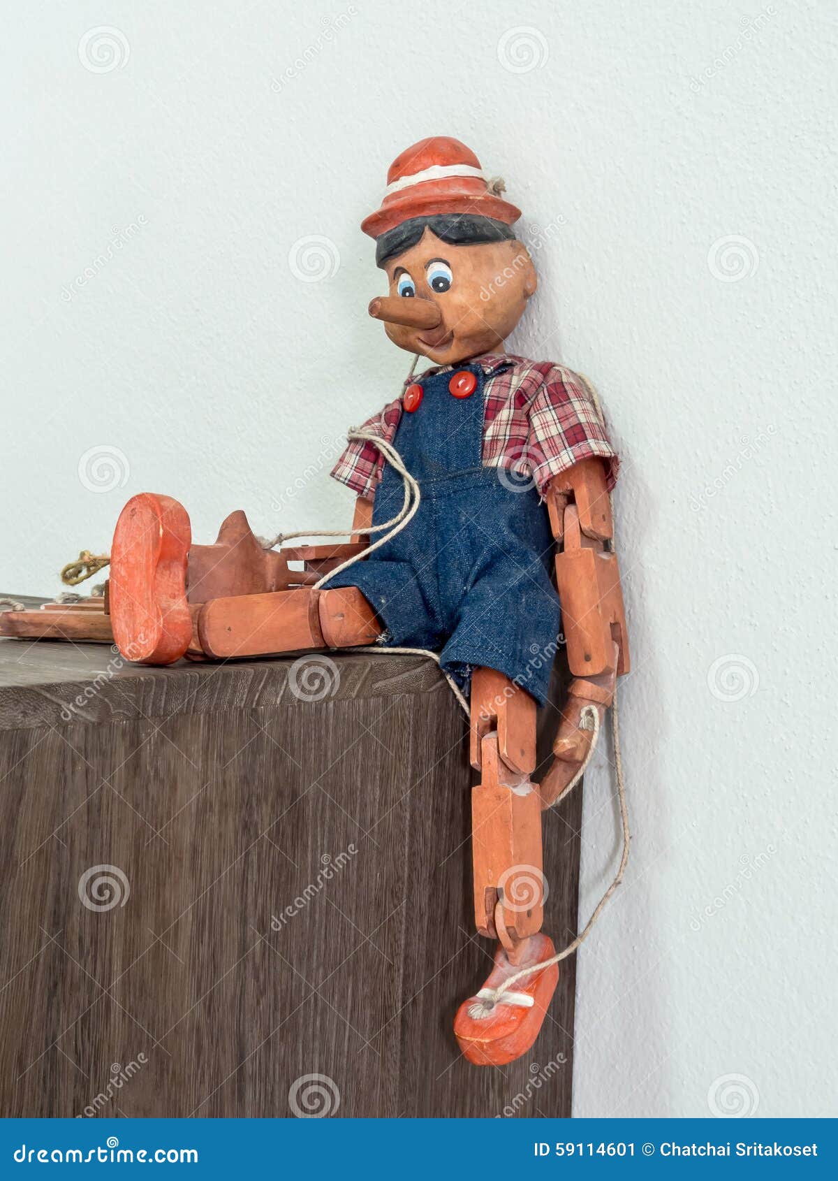 Pinocchio puppet stock image. Image of pinokio, craft - 59114601