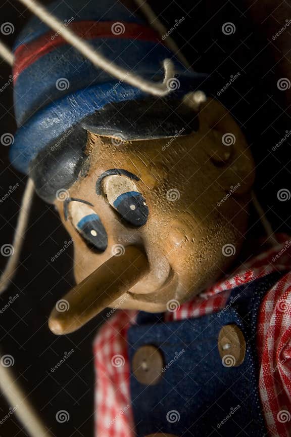 Pinocchio side view stock photo. Image of nose, aged, literature - 3493702