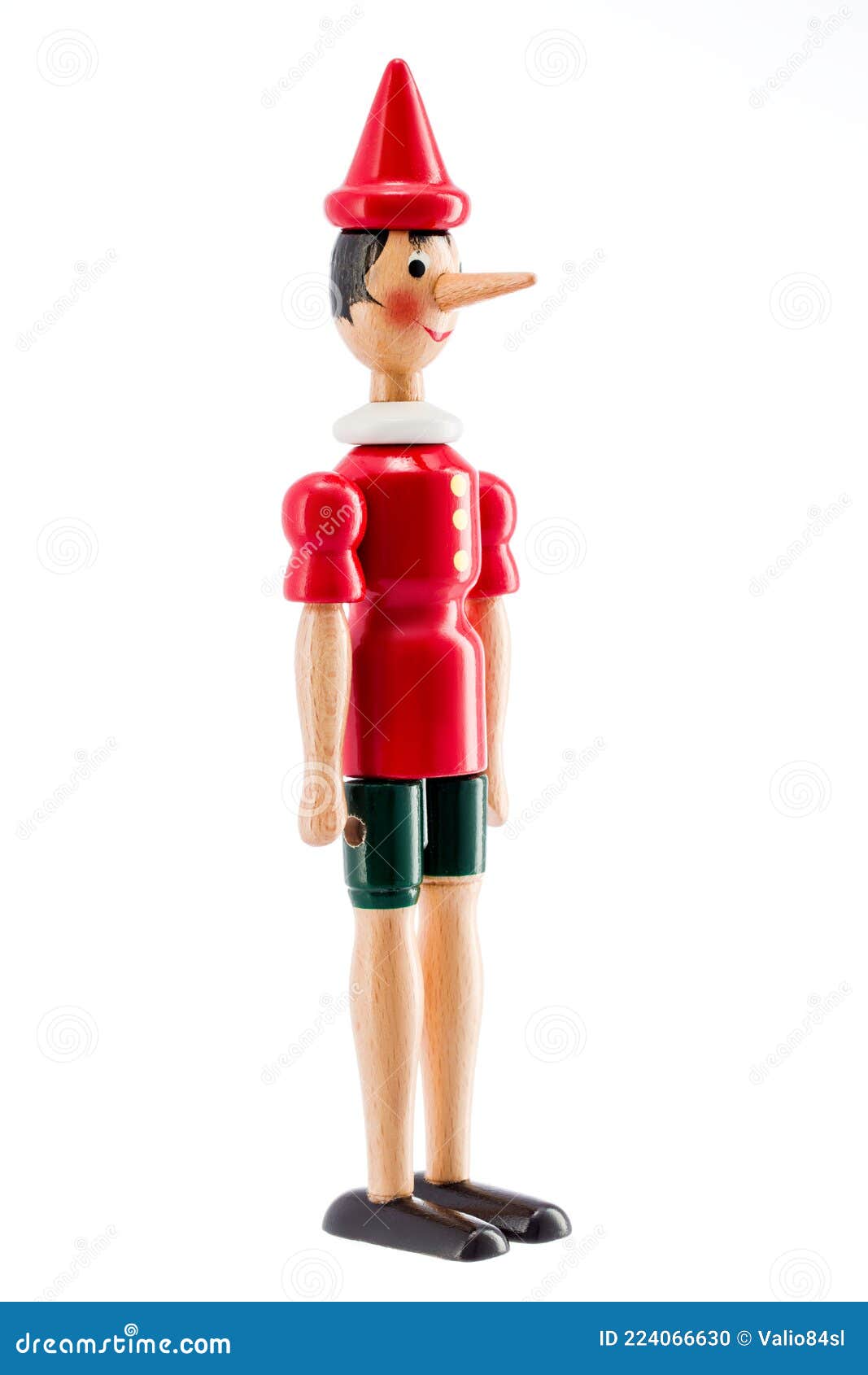 Pinocchio Toy Statue Isolated on White Stock Photo - Image of wooden ...