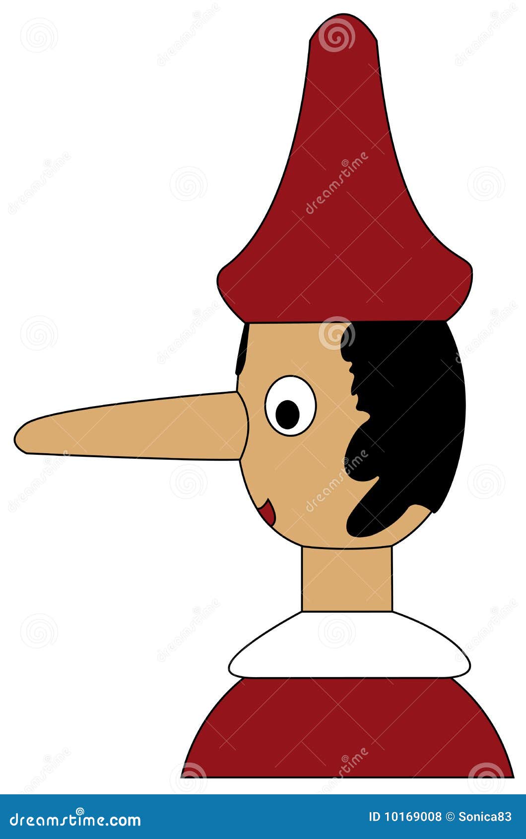 Pinocchio Silhouette. Element Of Fairy-tale Heroes Illustration ...