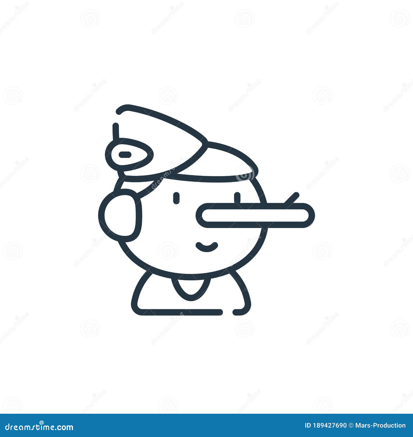 Pinocchio Vector Icon On White Background. Flat Vector Pinocchio Icon ...