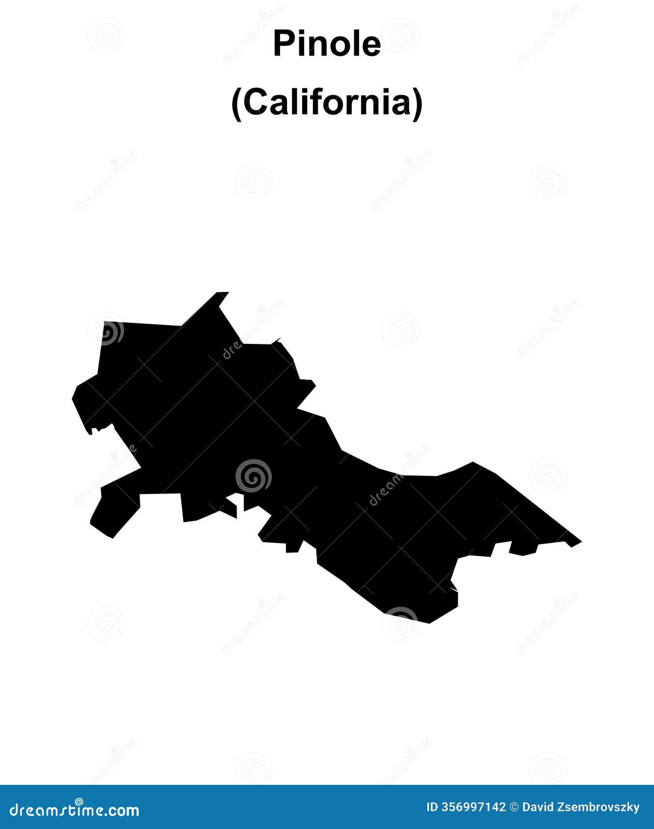 Pinole outline map stock illustration. Illustration of detailed - 356997142