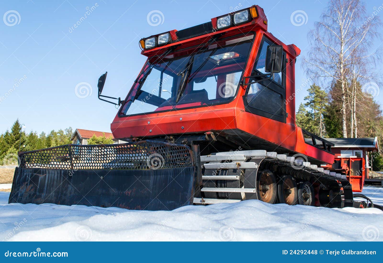 Pinot Pist Machine - Snow Mover Stock Photo - Image of skiing, machine ...