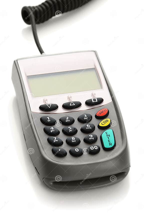 Pinpad stock photo. Image of display, buttons, pinpad - 12256354