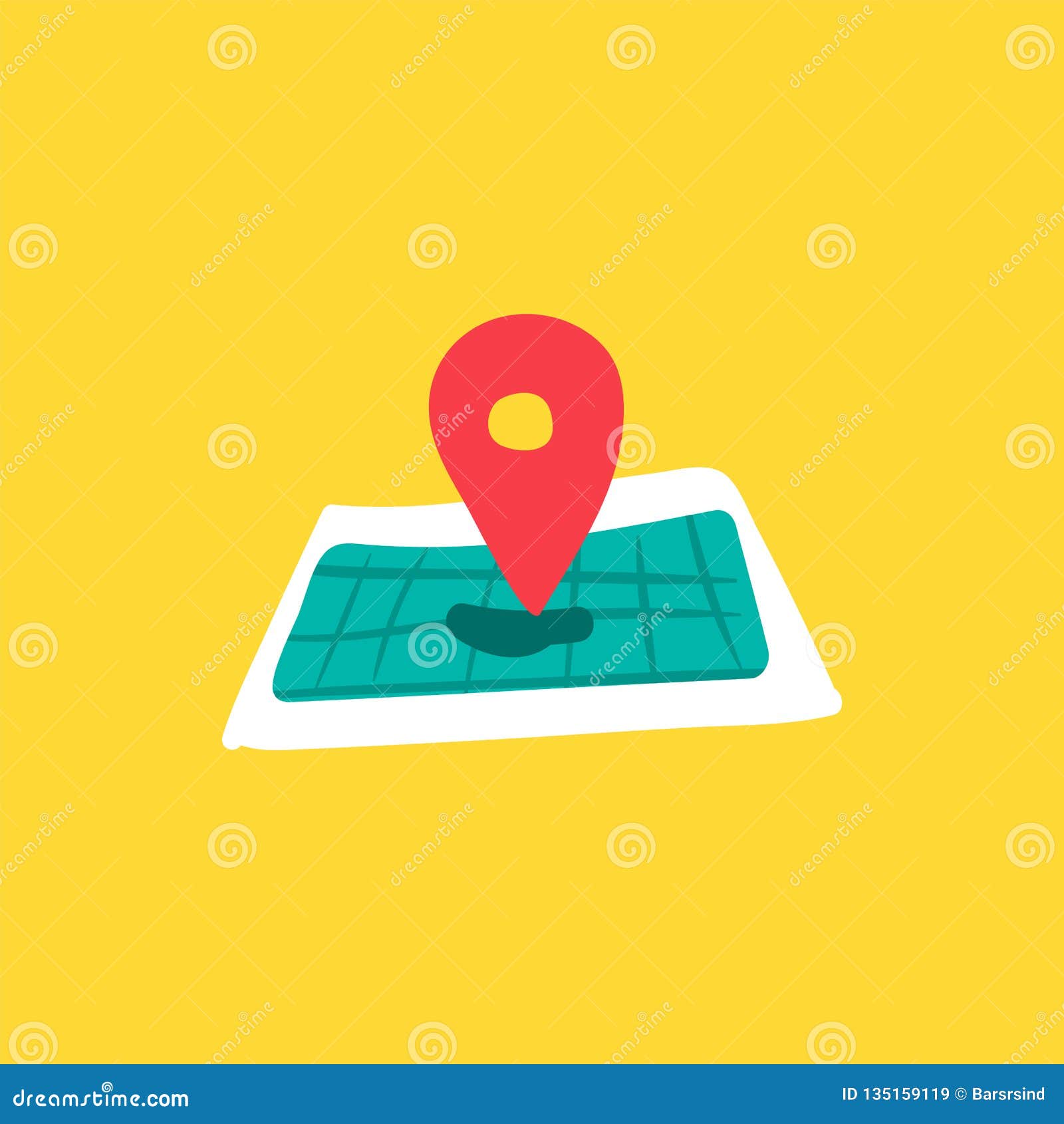 Color Pinpoint And Map Icon Vector Illustration | CartoonDealer.com ...
