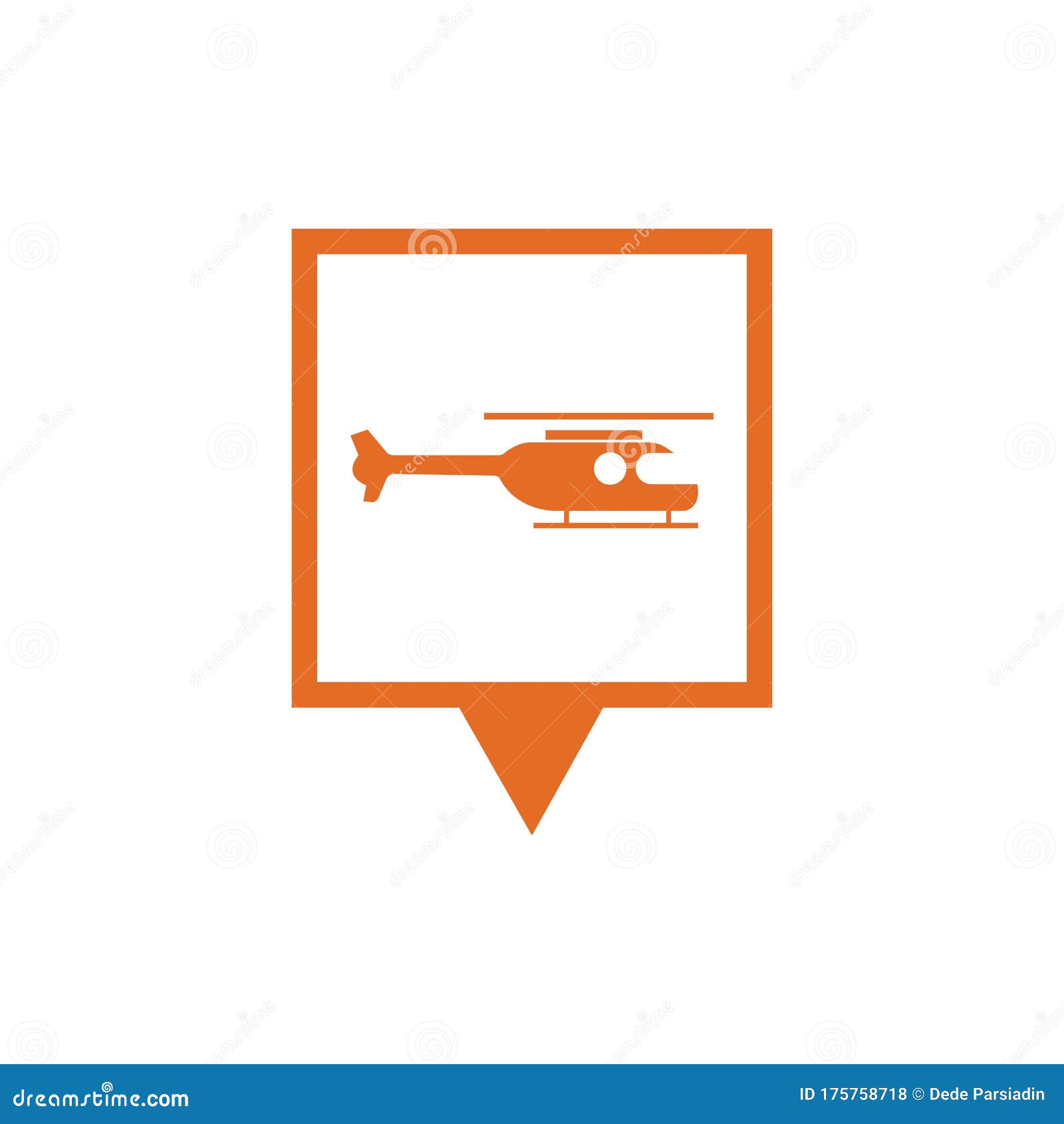 Heliport Icon Vector Sign And Symbol Isolated On White Background ...
